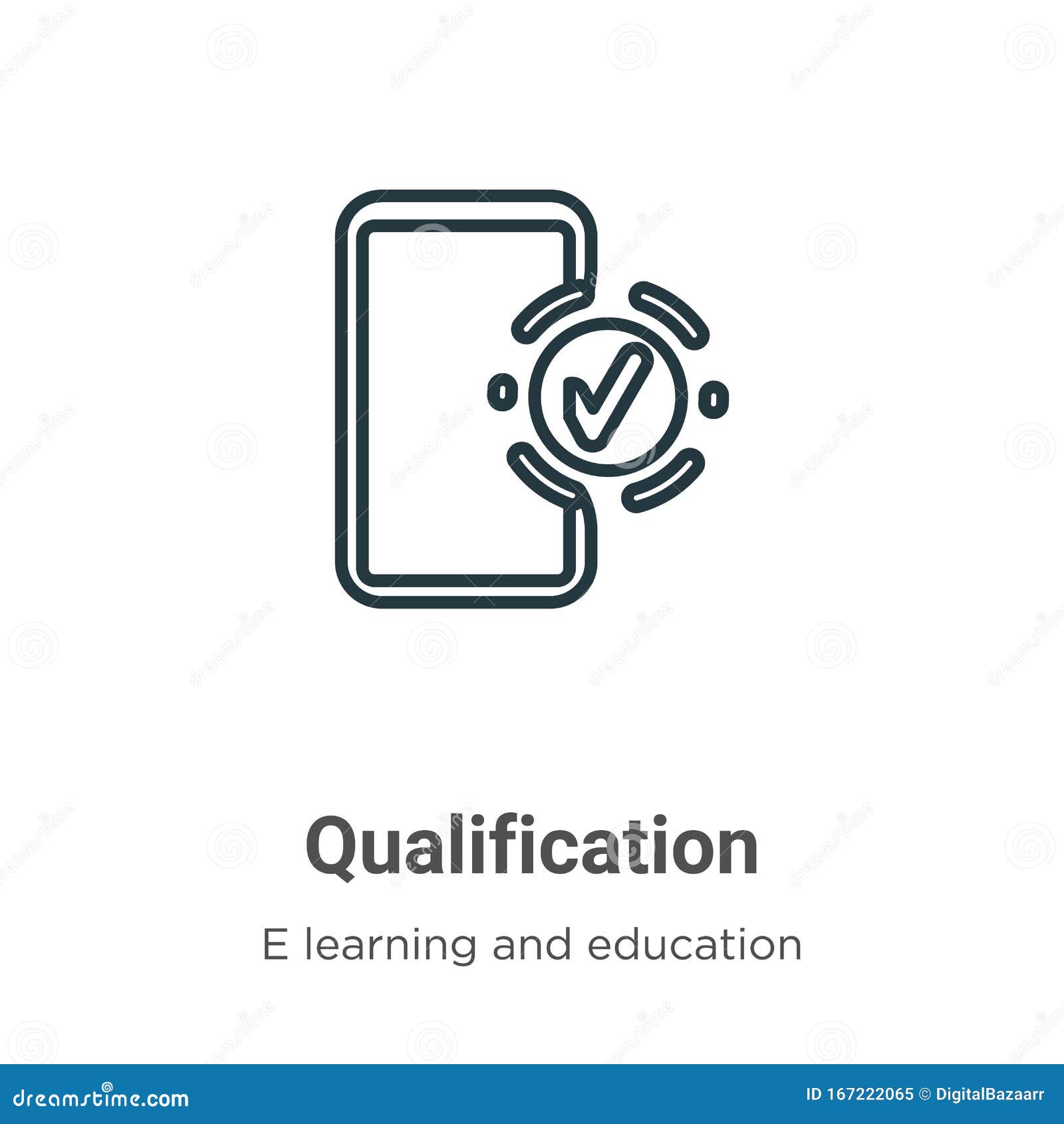 Qualification Line Icons, Signs, Vector Set, Linear Concept, Outline ...