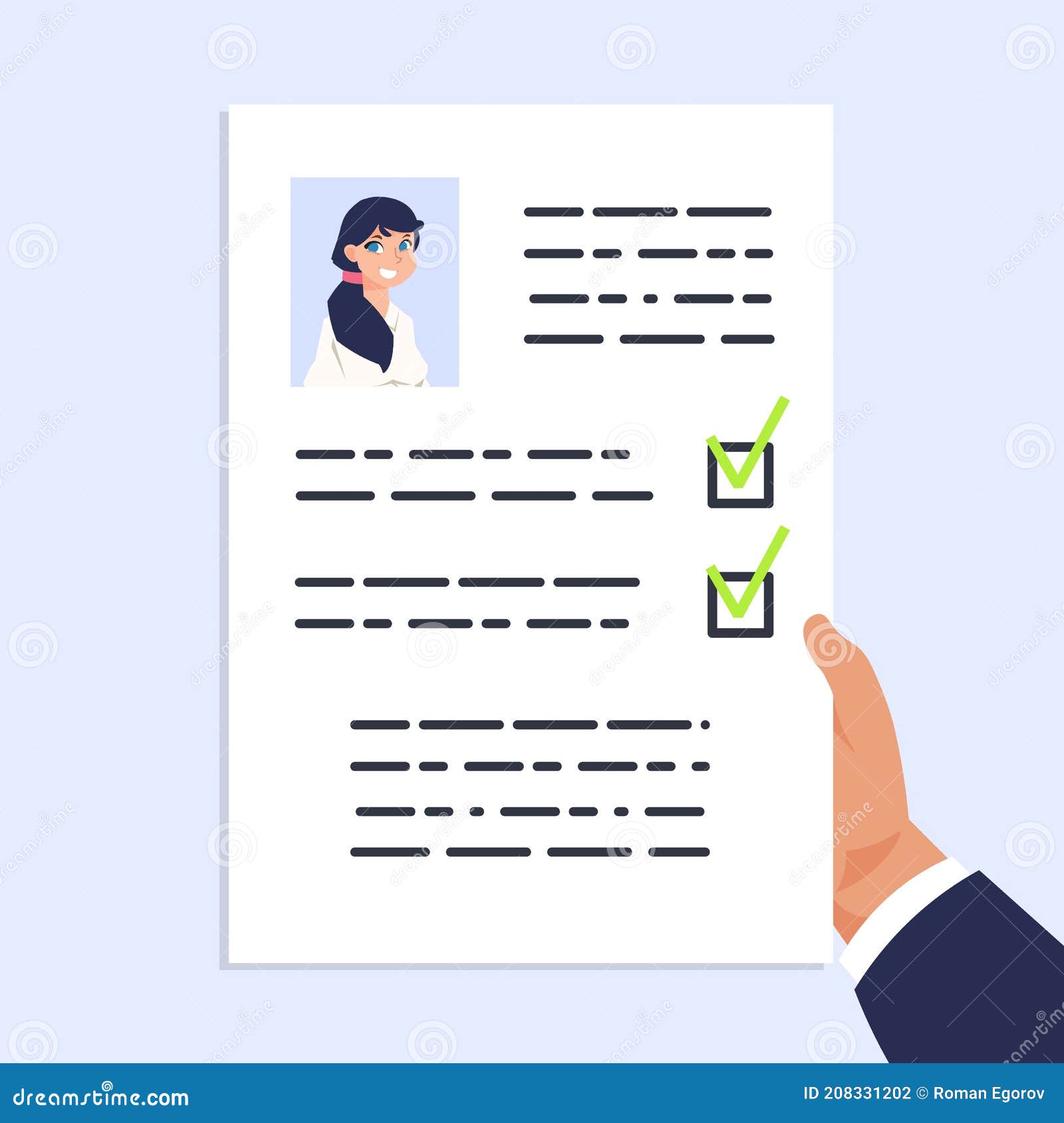 Personal Document Thin Line Icon. Identification Paper Vector ...