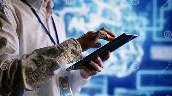 Qualified Admin Working with AI Stock Image - Image of asian, computer ...