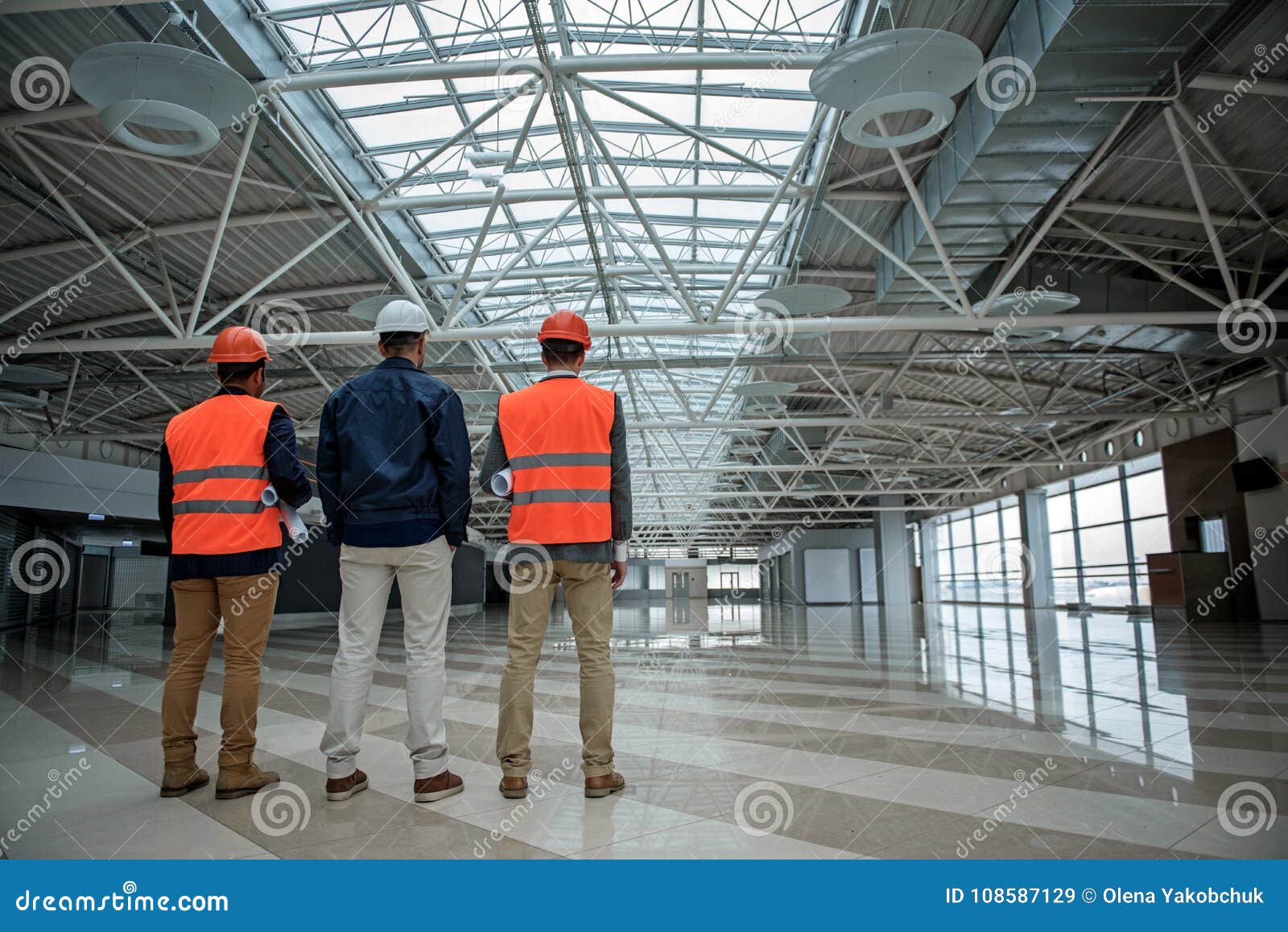 Qualified Architects are Working on Constructing Building Stock Image ...