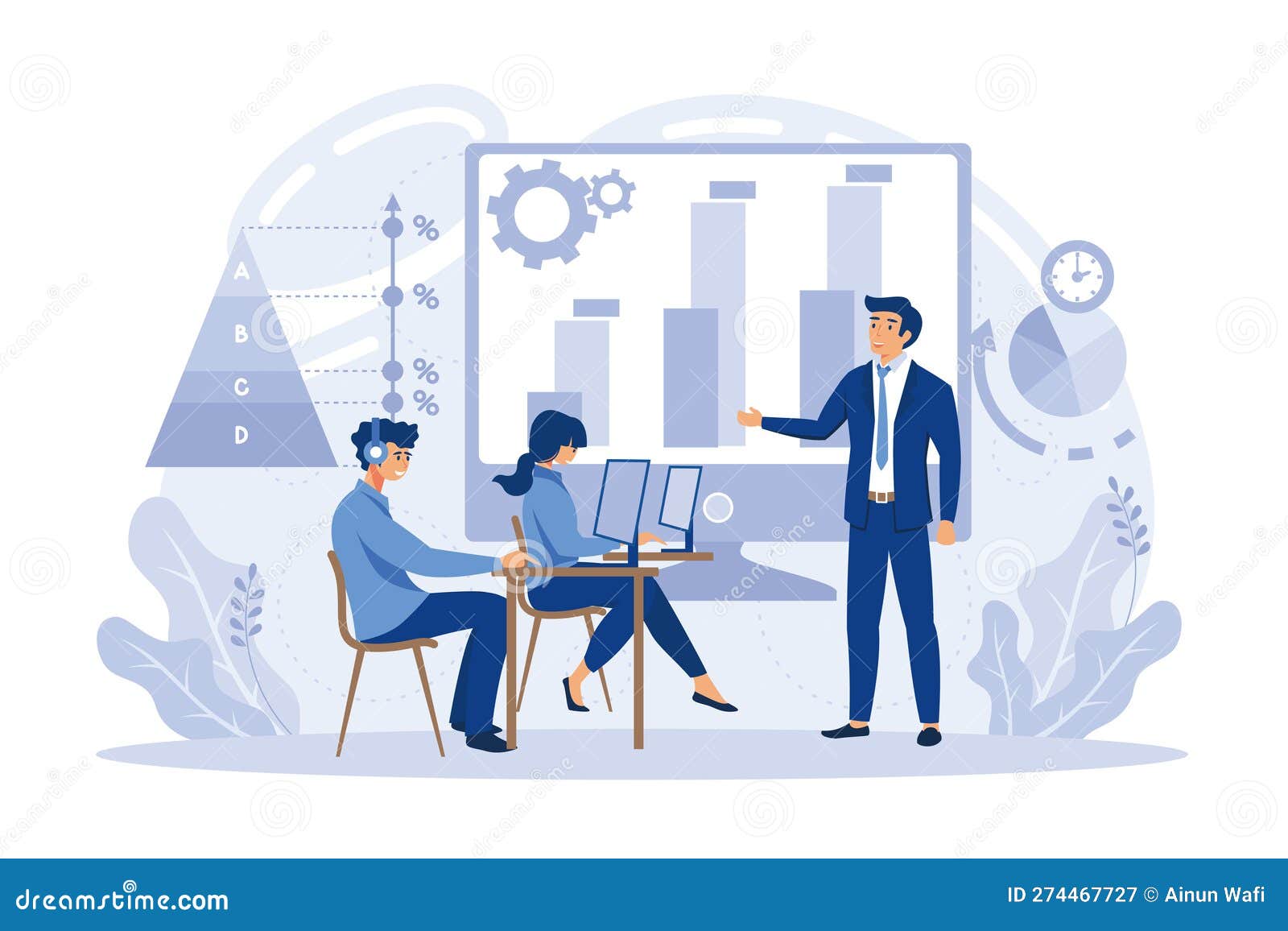 Qualified Employee Training Program. Refresher Course Metaphor Stock ...