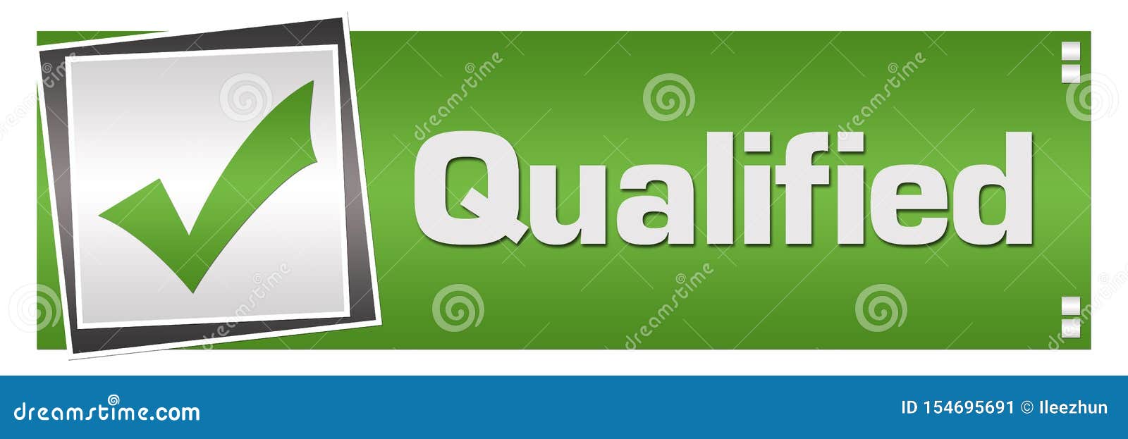 Qualified Green Tick Rubber Stamp Cartoon Vector | CartoonDealer.com ...