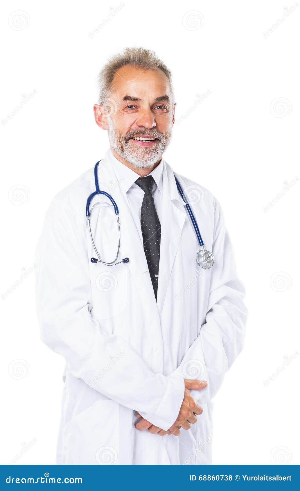 Qualified Physician Diagnostician, with a Stethoscope Stock Photo ...