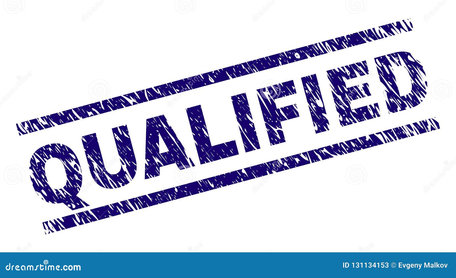 Scratched Textured QUALIFIED Stamp Seal Stock Vector - Illustration of ...