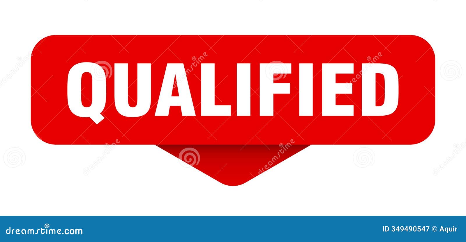 Qualified Sticker. Qualified Sign On Transparent Background Vector ...