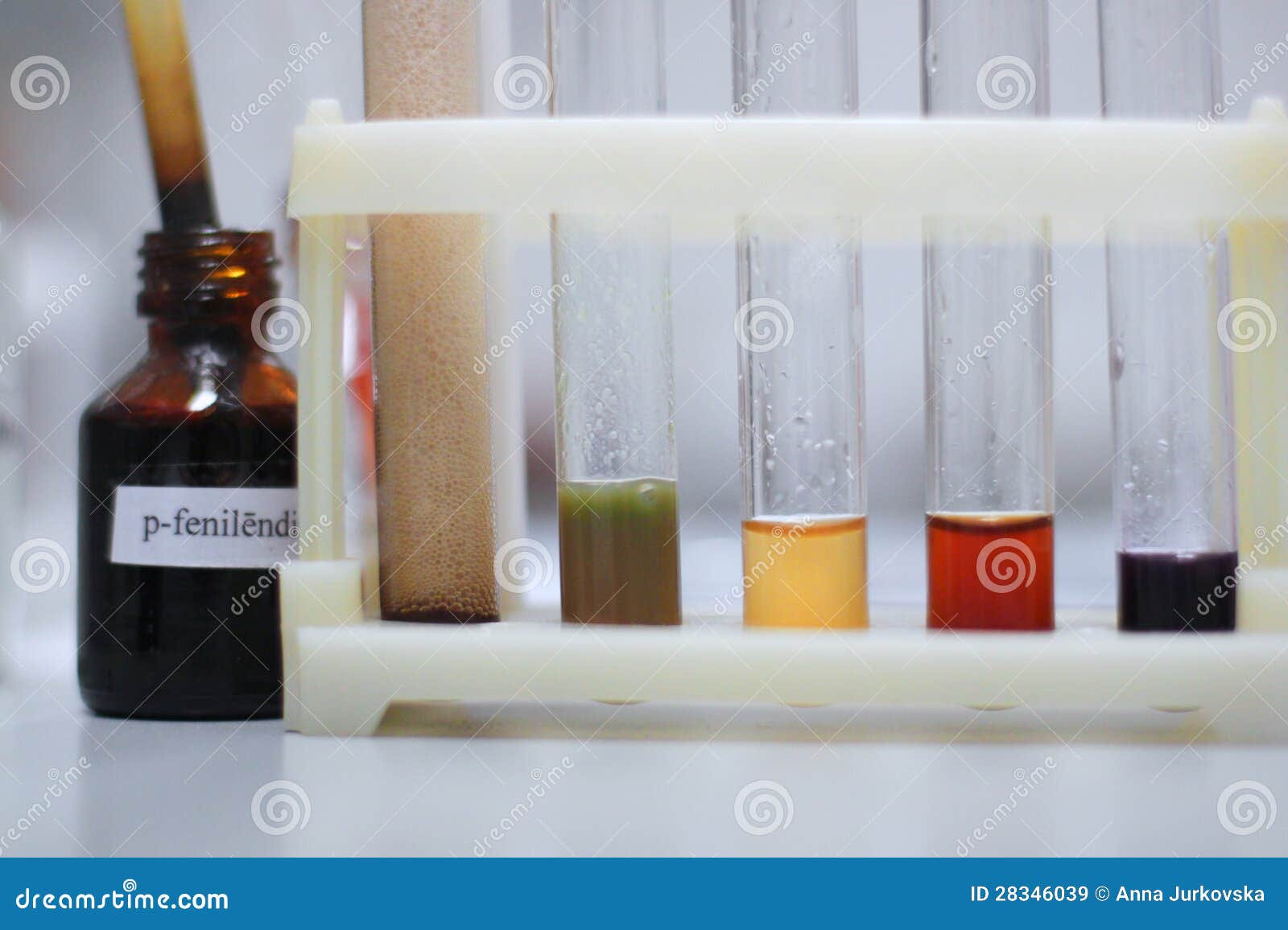 Qualitative Color Reactions Stock Image - Image of solutions, chemistry ...