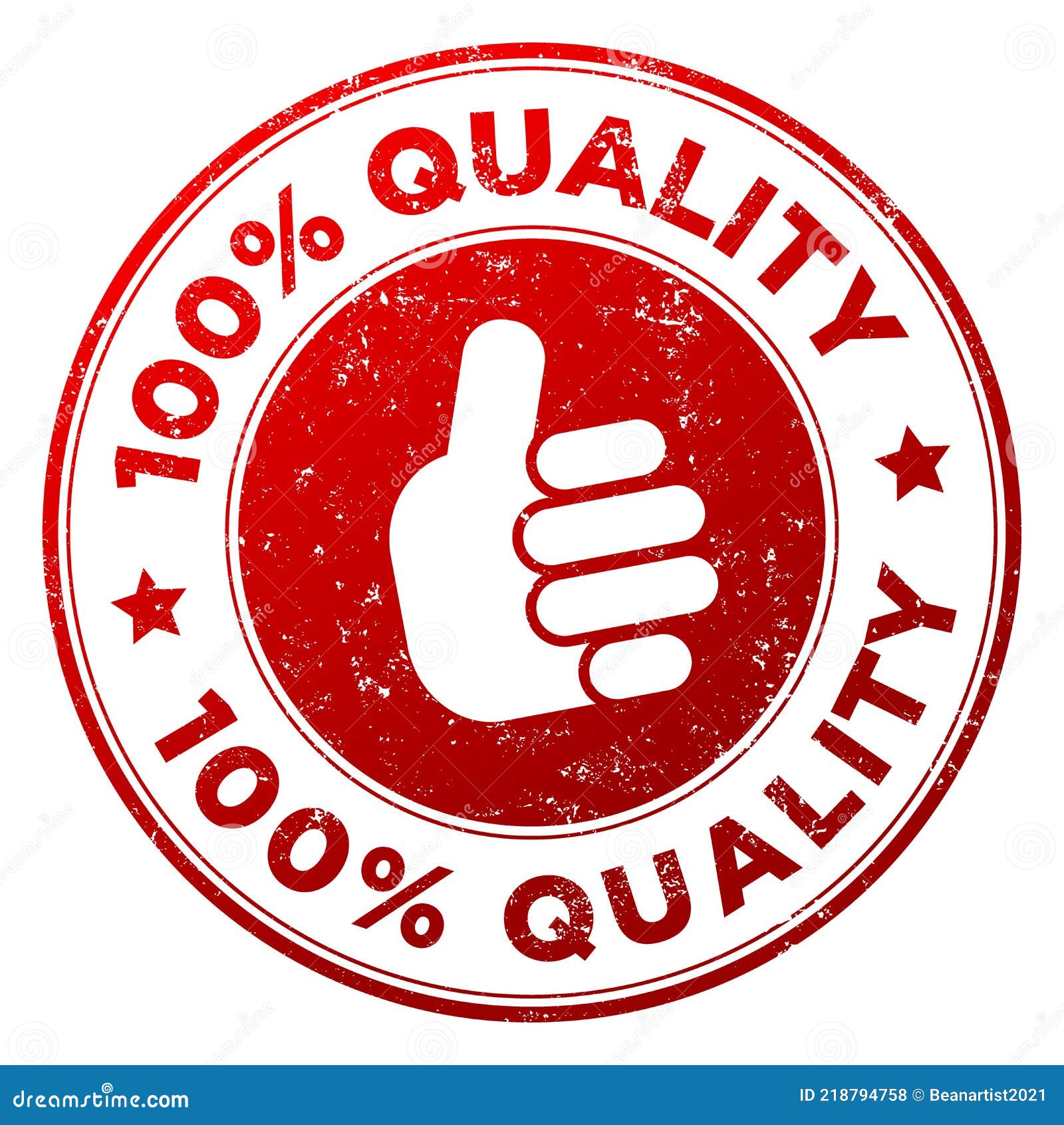 100 Percent Quality Grunge Stamp Stock Vector - Illustration of blue ...