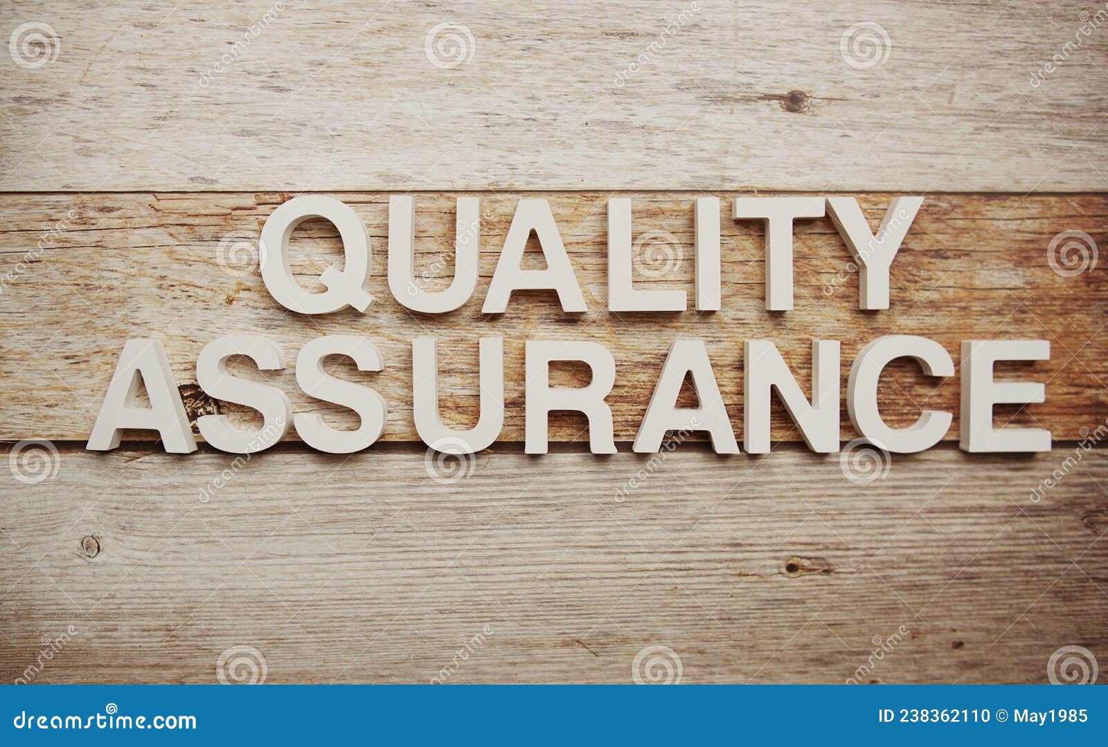 Quality Assurance Alphabet Letters on Wooden Background Stock Photo ...