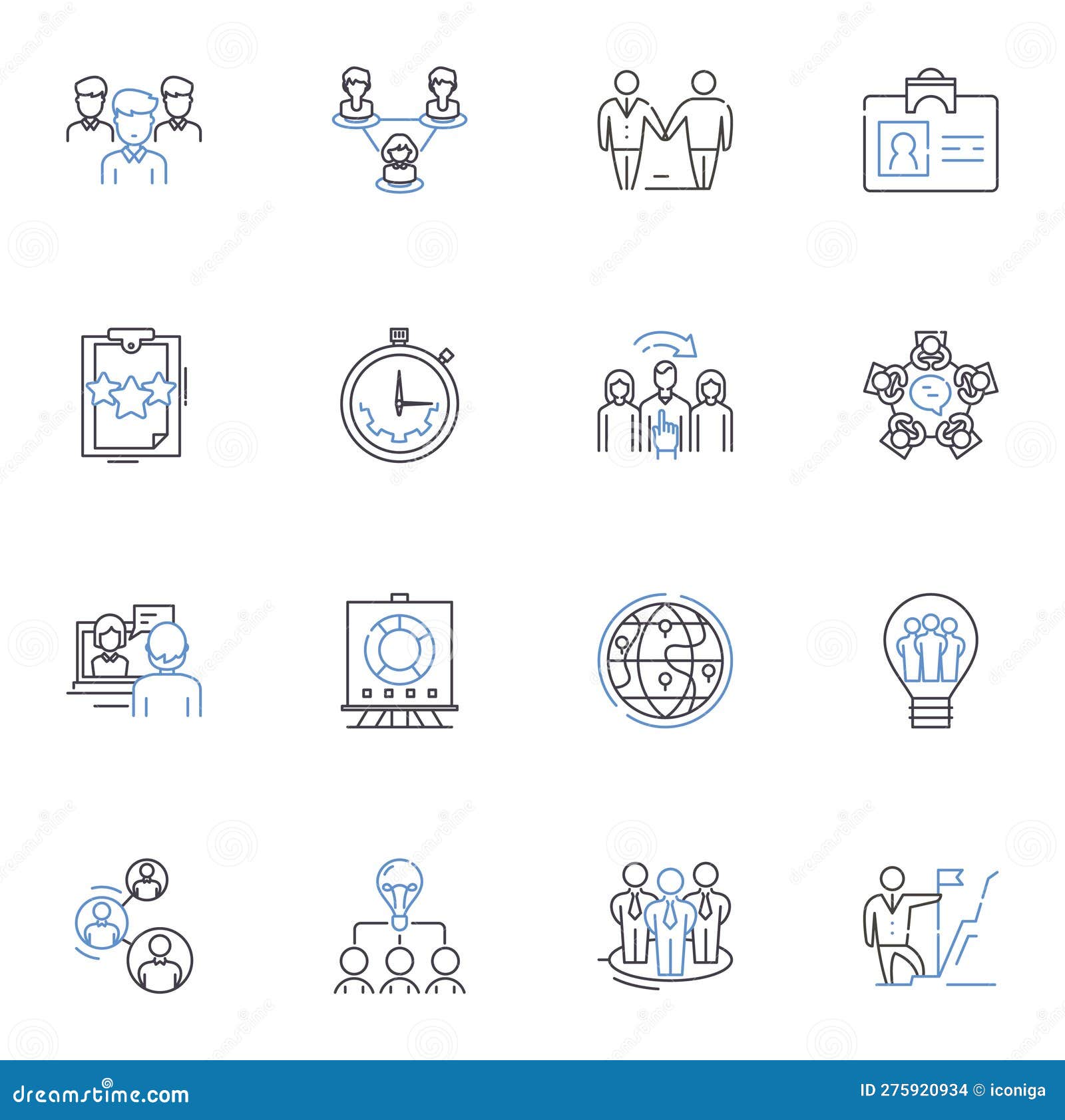 Quality Assurance And Control Line Icons Collection Standards Error