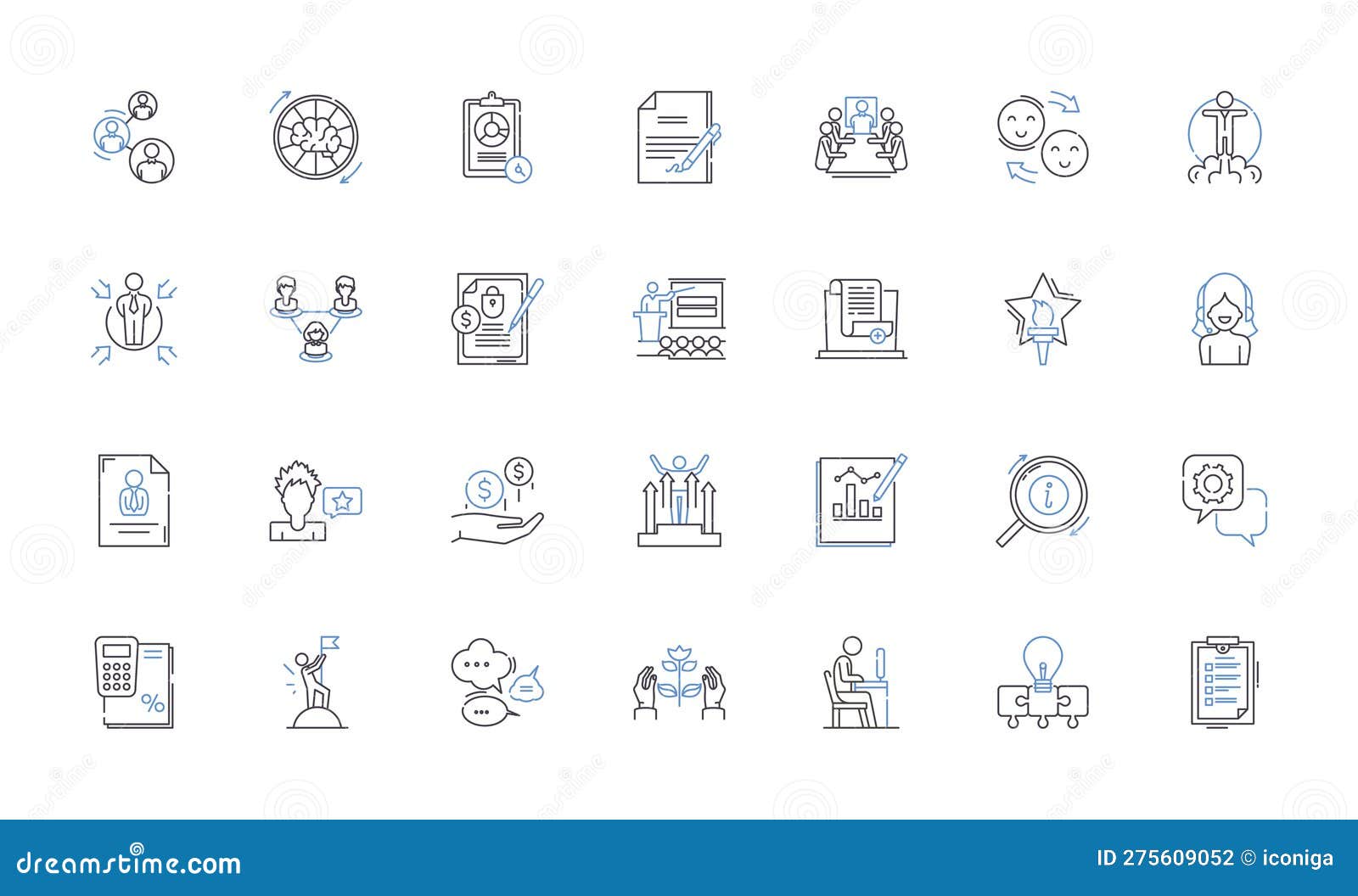 Quality Assurance Line Icons Collection. Standards, Verification ...
