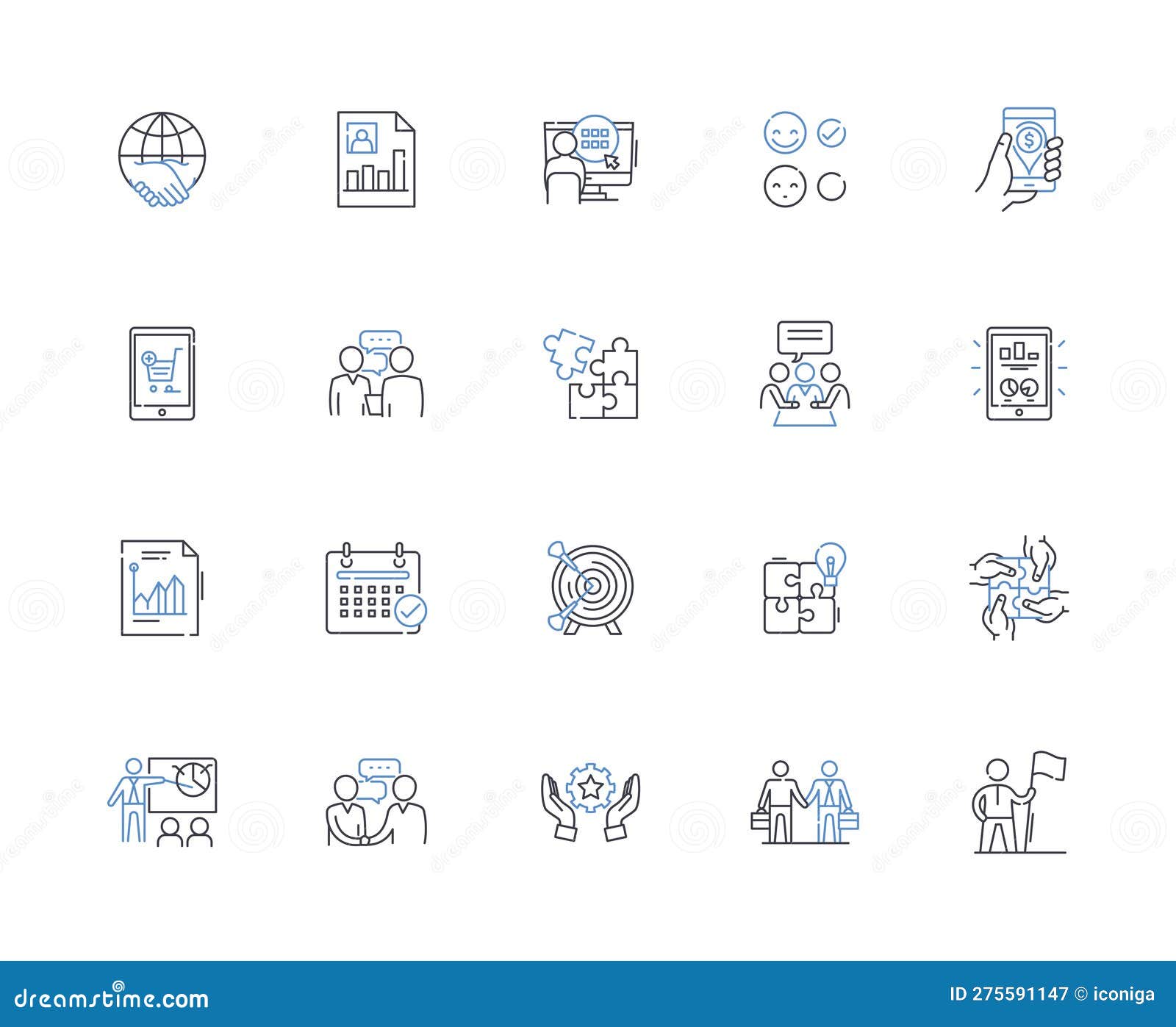 Quality Assurance Line Icons Collection Testing Audit Inspection