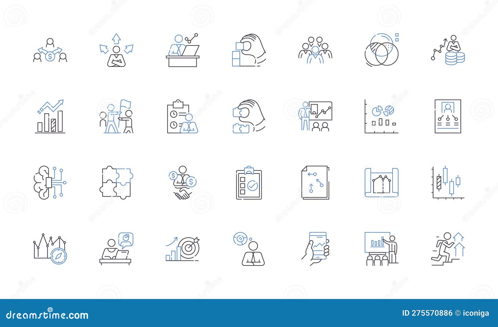 Quality Assurance Line Icons Collection Testing Compliance
