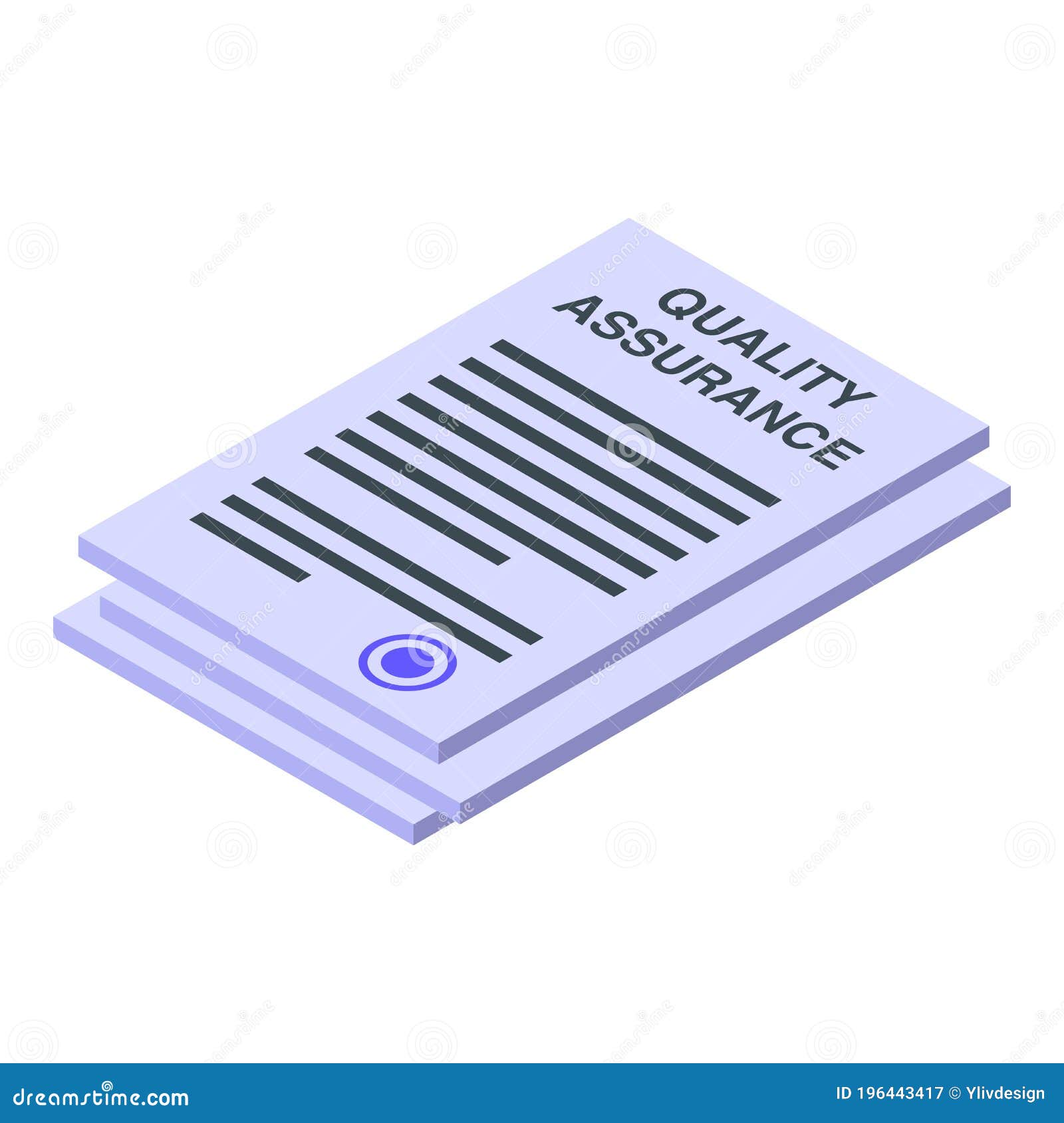 Quality Assurance Paper Icon, Isometric Style Stock Vector ...