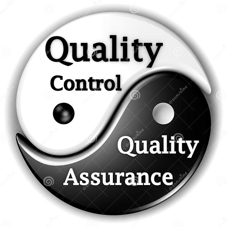 Quality Assurance and Quality Control Ying-Yang Stock Illustration ...