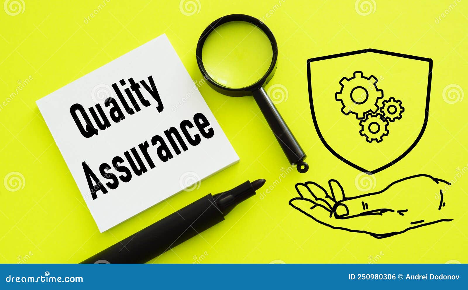 Quality Assurance is Shown Using the Text Stock Photo - Image of ...