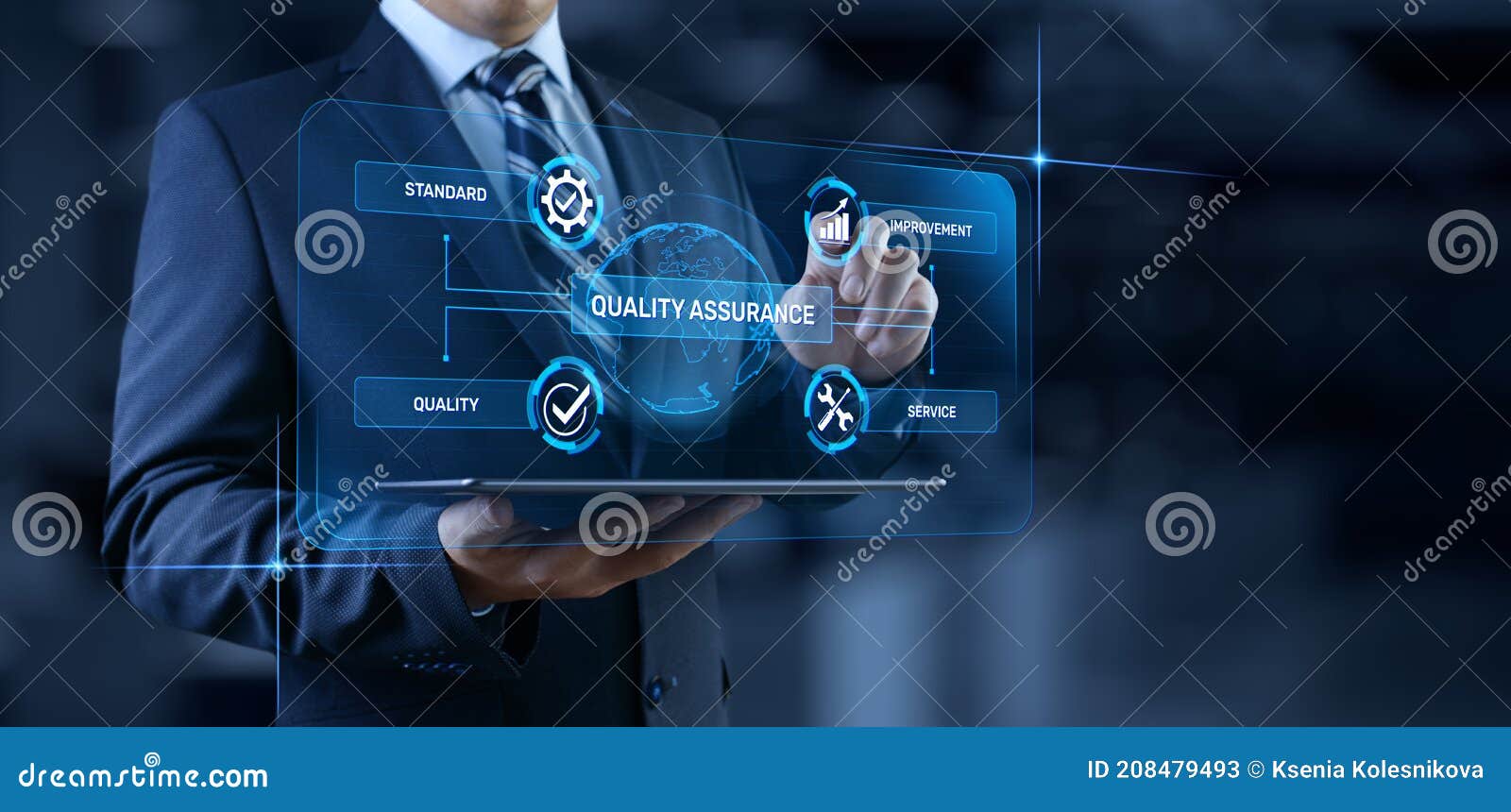 Quality Assurance Standard Control Certification Technology Concept ...