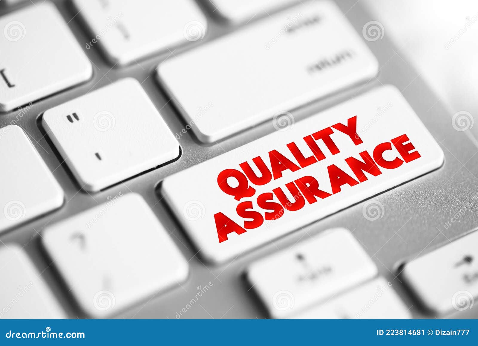 Quality Assurance Text Button on Keyboard, Concept Background Stock ...