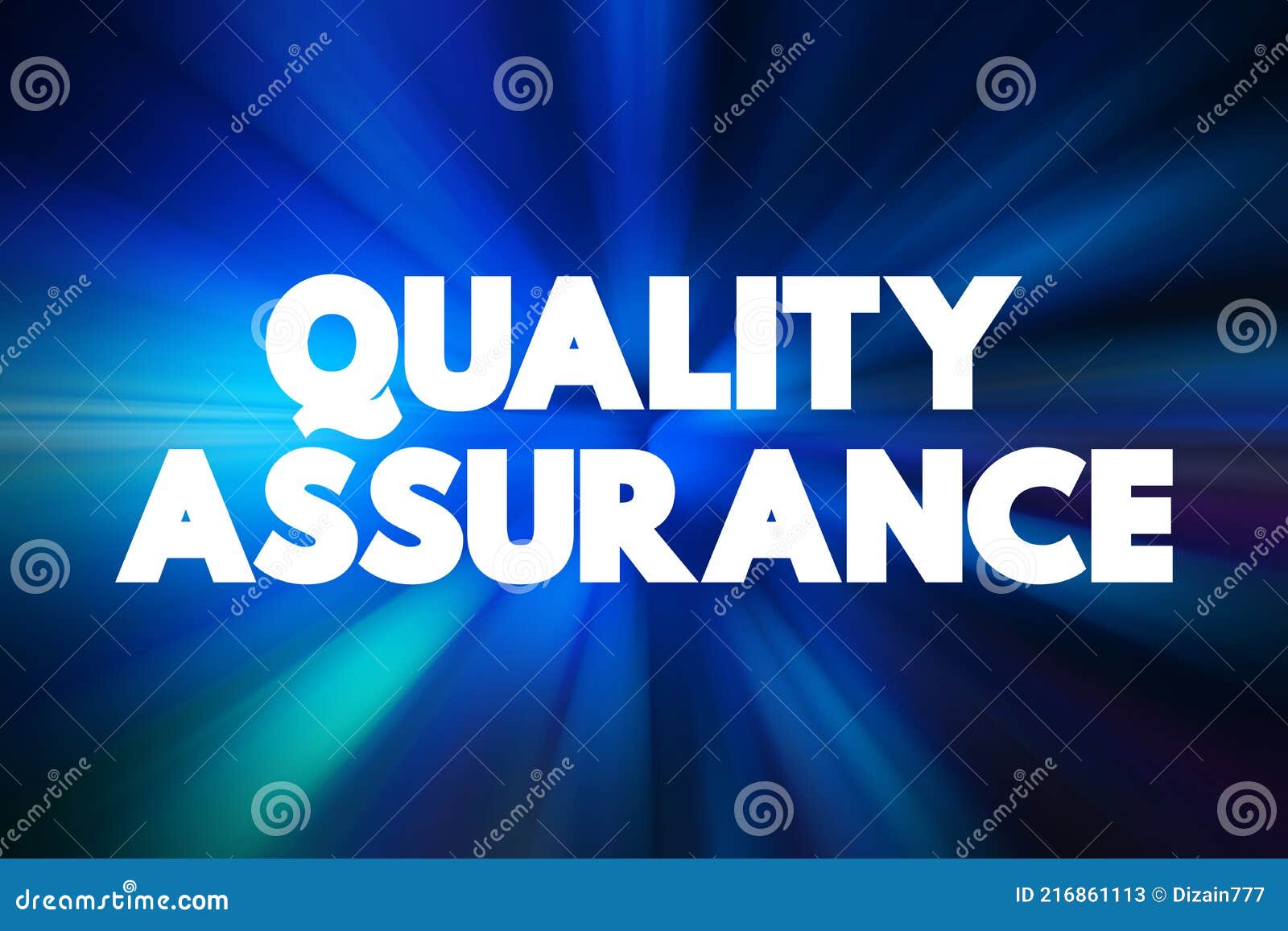Quality Assurance Text Quote, Concept Background Stock Illustration ...