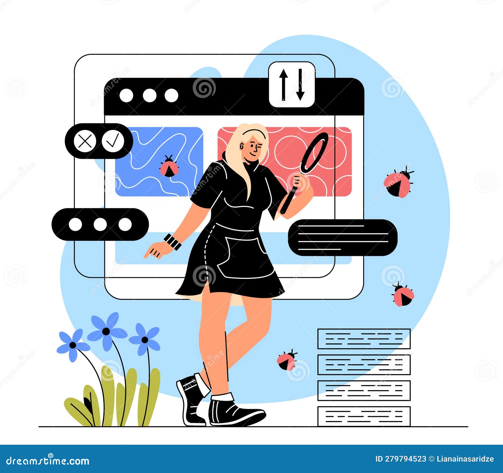 Quality Assurance Vector Concept Stock Vector - Illustration of ... Quality Assurance Vector Concept Stock Vector - Illustration of ...