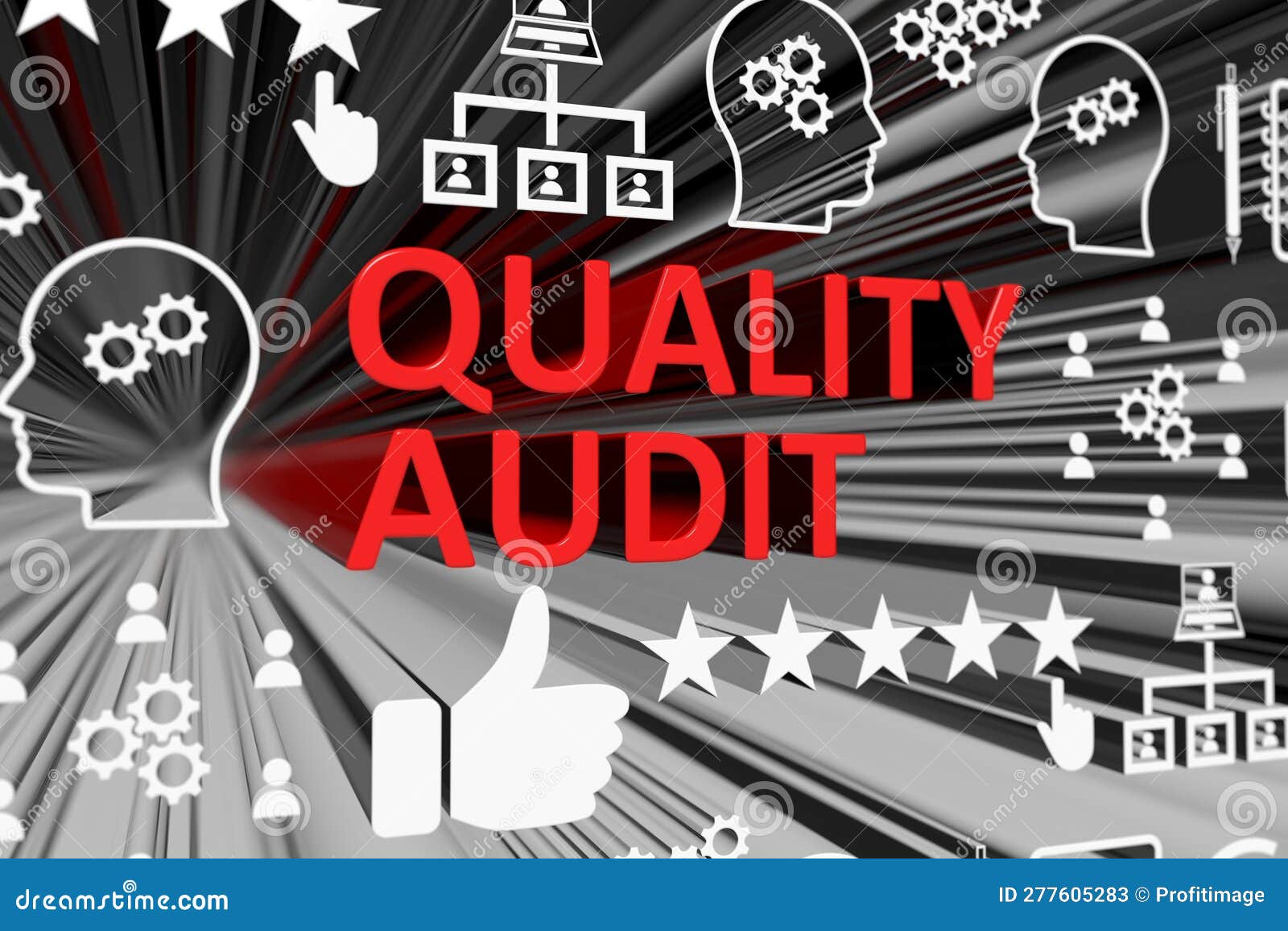 Quality Audit In Red Rectangular Stamp Stock Image | CartoonDealer.com ...