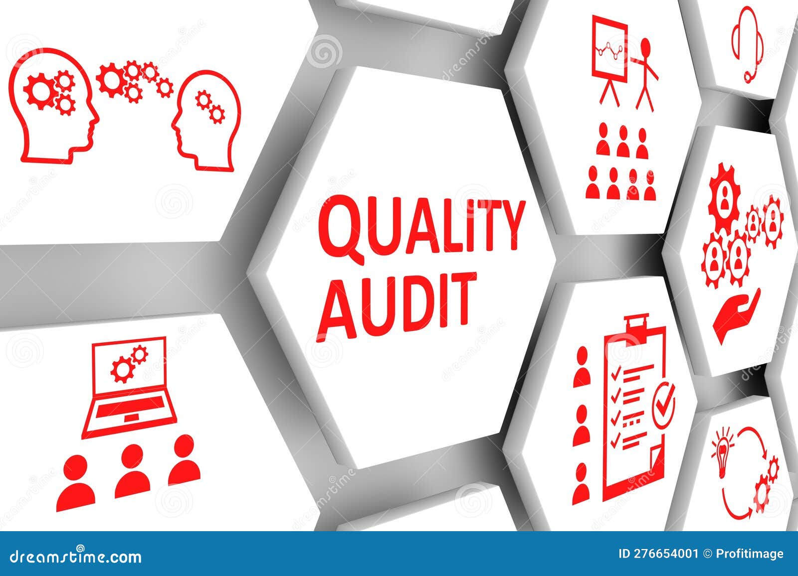 Quality Audit In Red Rectangular Stamp Stock Image | CartoonDealer.com ...