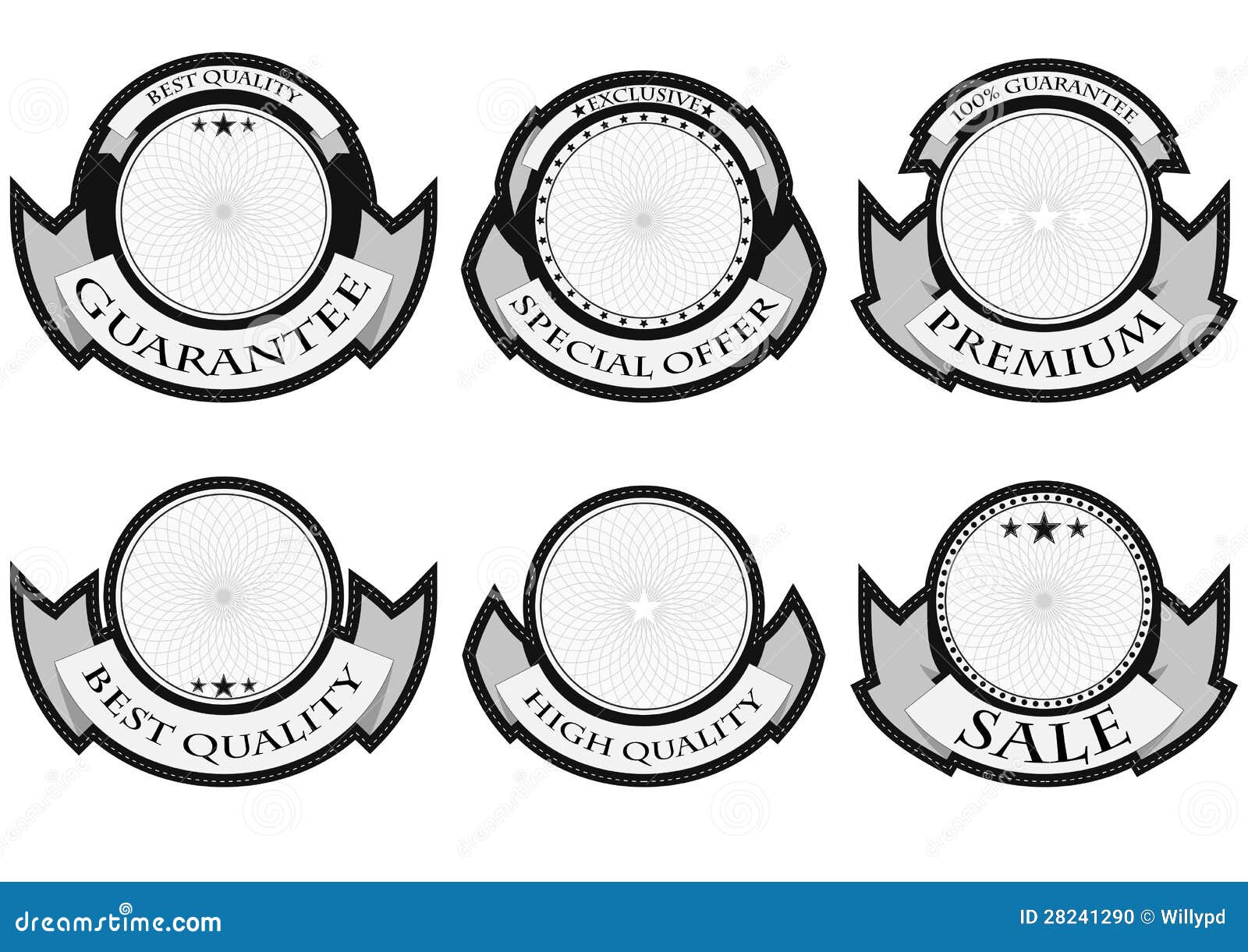 Quality badges stock vector. Illustration of collection - 28241290