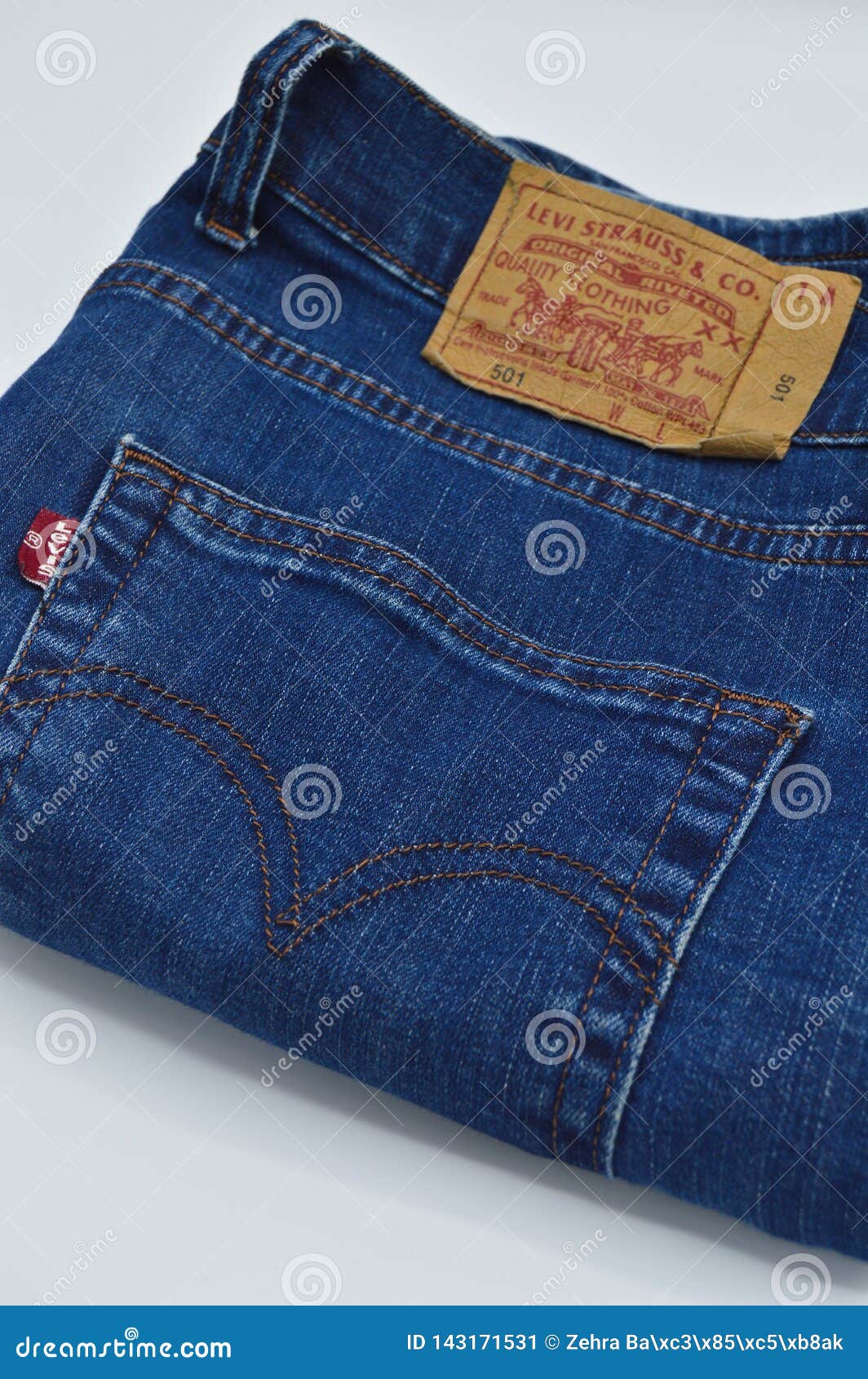 Levi Strauss 501 label editorial photo. Image of fashion - 143171531