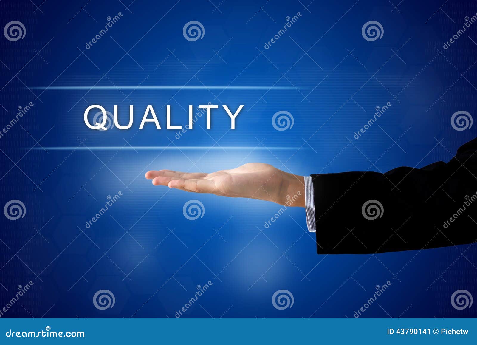 Quality Button on Virtual Screen Stock Image - Image of focus, approval ...