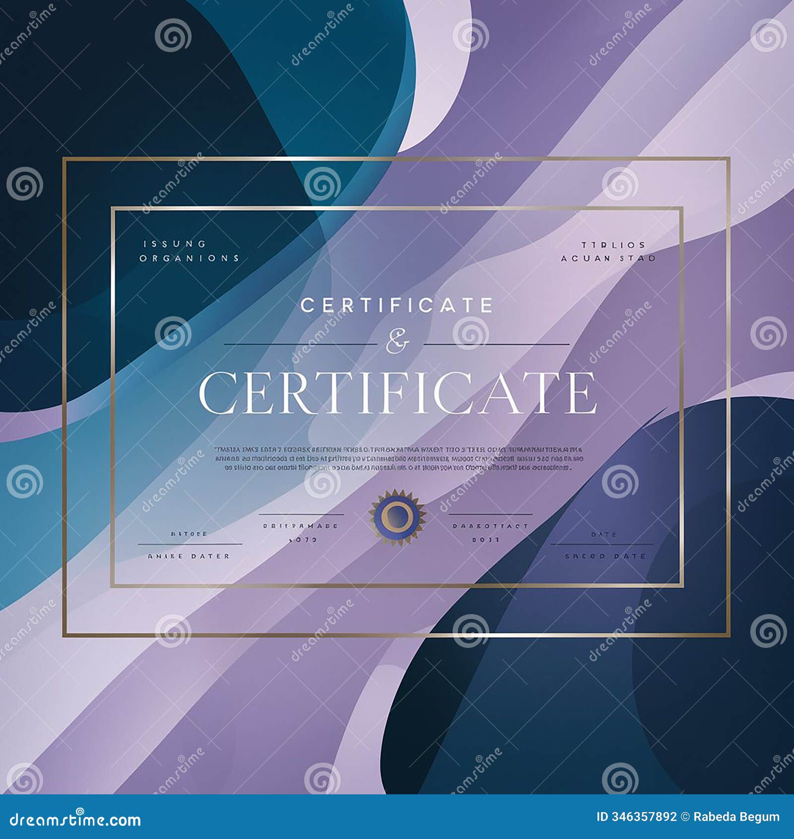 Certificate Template Design Generative Ai. Quality Certificate and ...