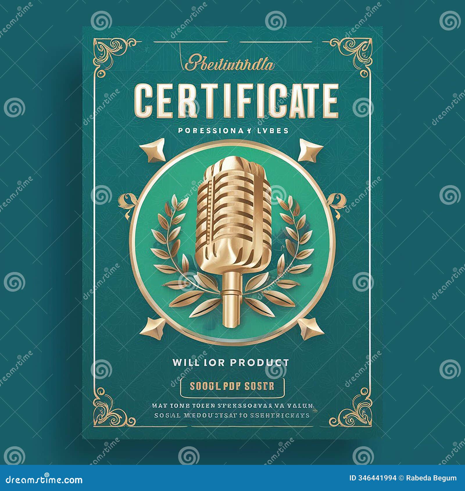 Certificate Template Design Generative Ai. Quality Certificate and ...