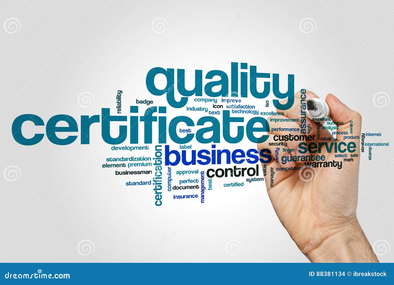 Quality Certificate Word Cloud Stock Photo - Image of retail, shop ...