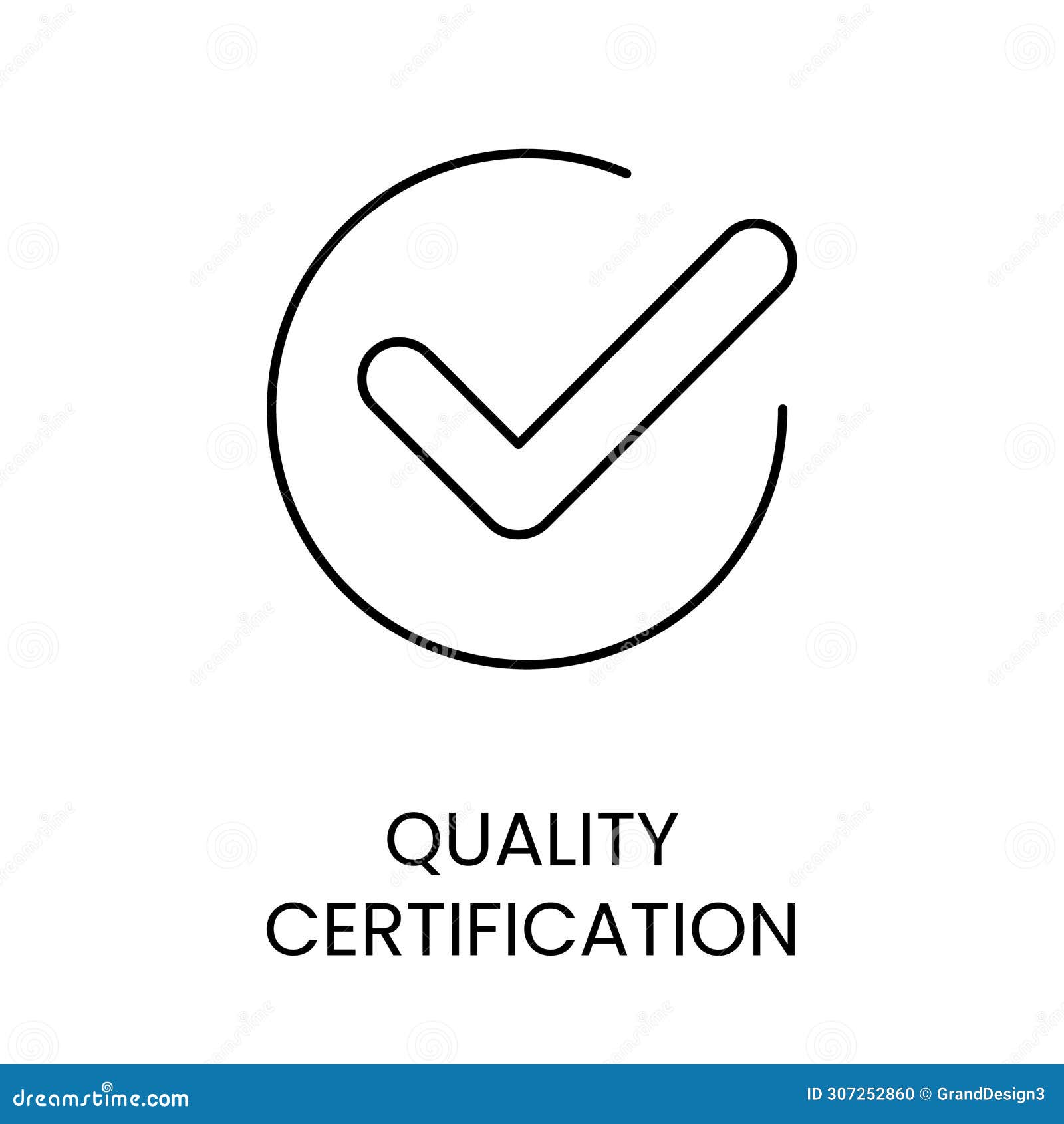 Quality Certification Line Icon in Vector with Editable Stroke for ...