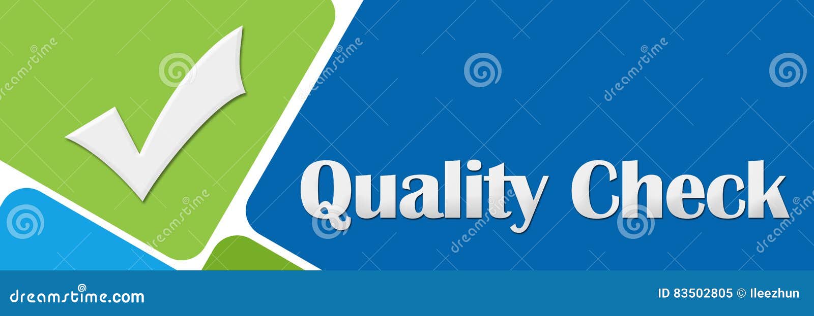 Quality Check Green Blue Rounded Squares Stock Illustration ...
