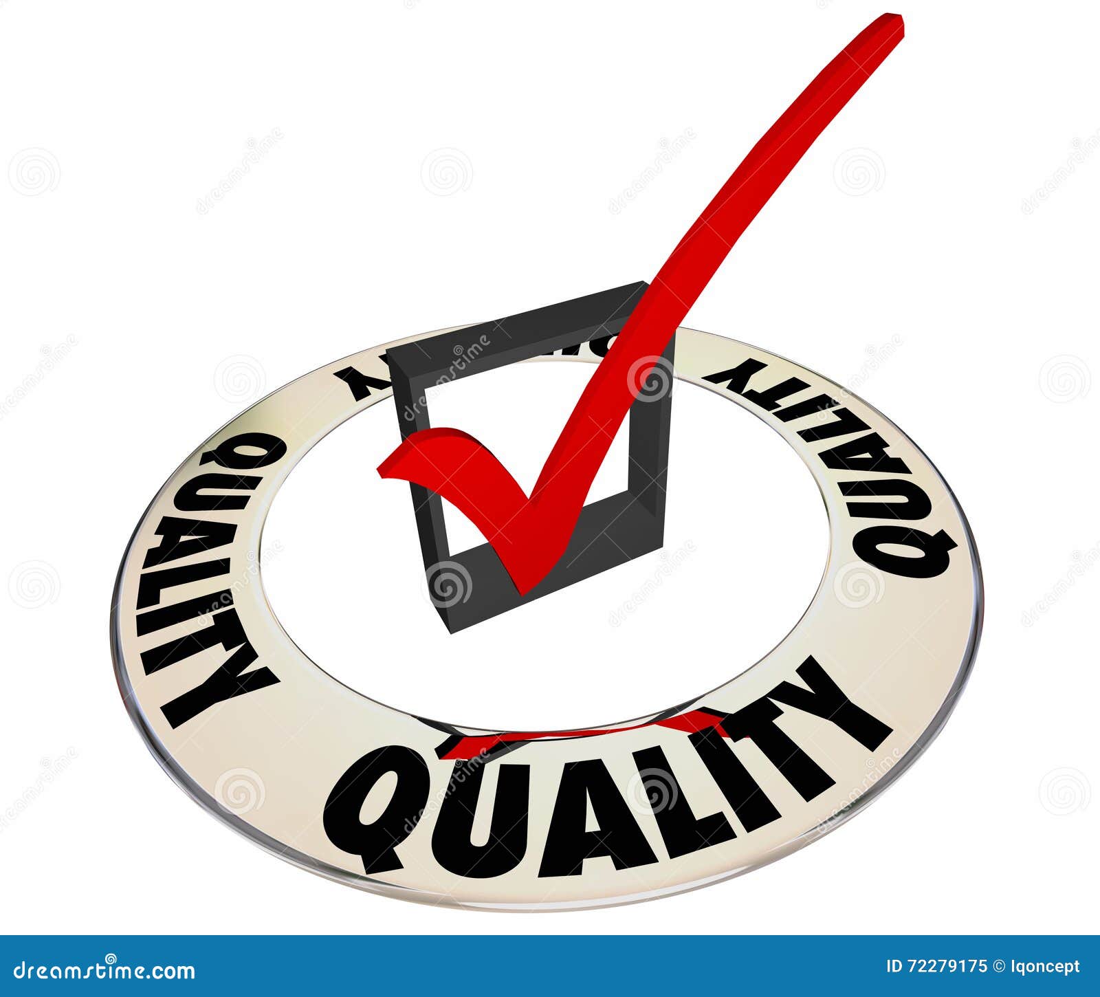 Quality Check Mark Box Ring Stock Illustration - Illustration of nature ...