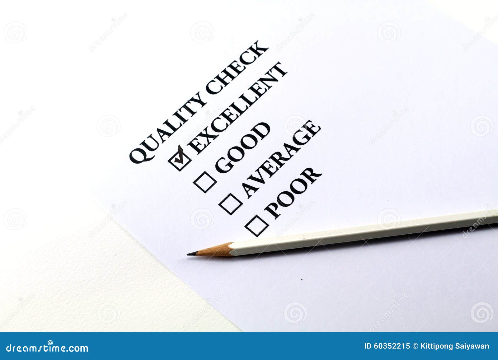 Quality Check Questionnaire Document On Computer Screen, Neatly ...