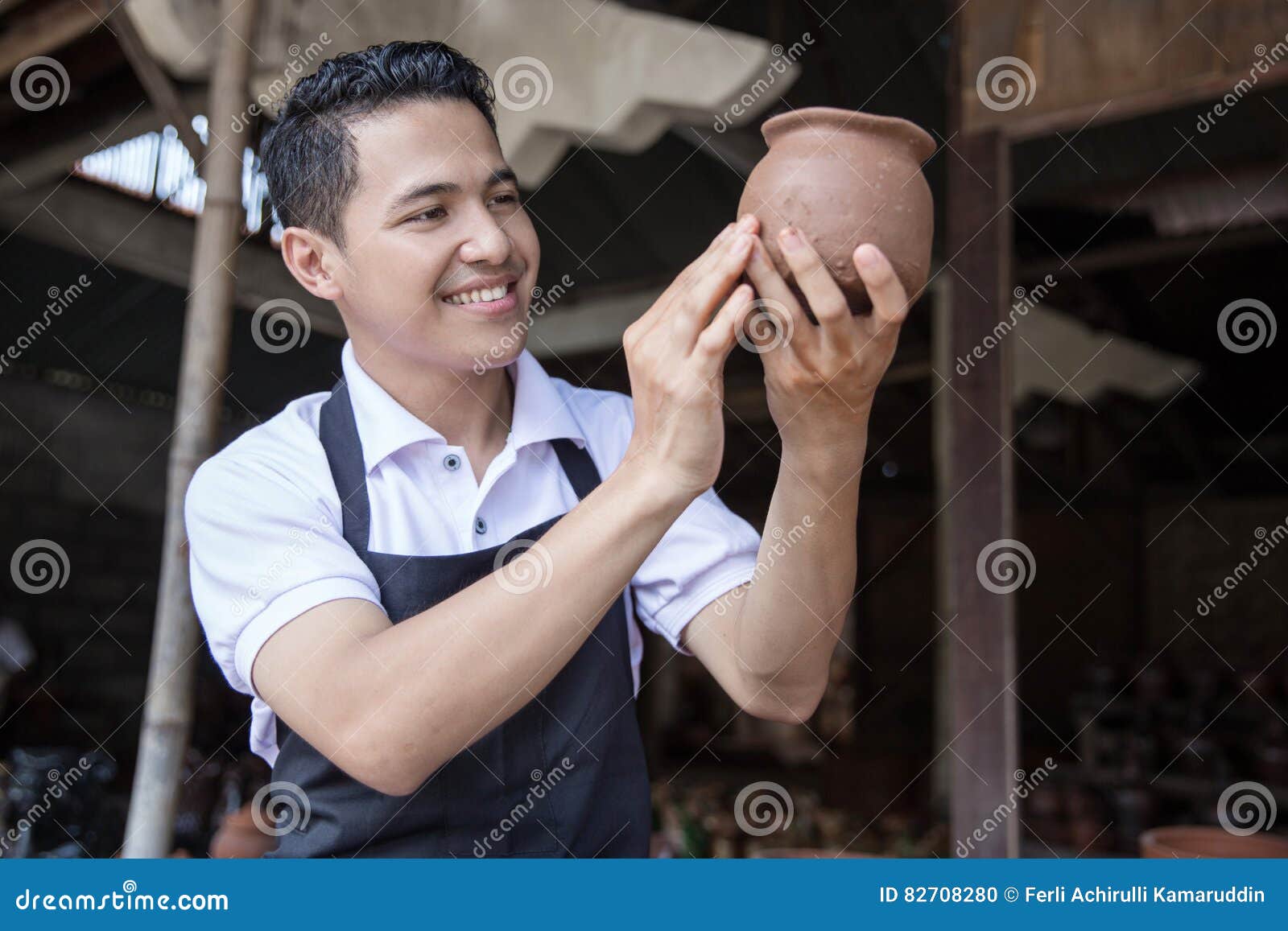 Quality Check of Pottery Product Stock Photo - Image of craftsperson ...