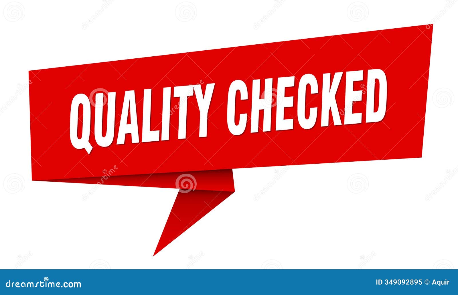 Quality Checked Banner. Quality Checked Speech Bubble, Label, Sticker ...