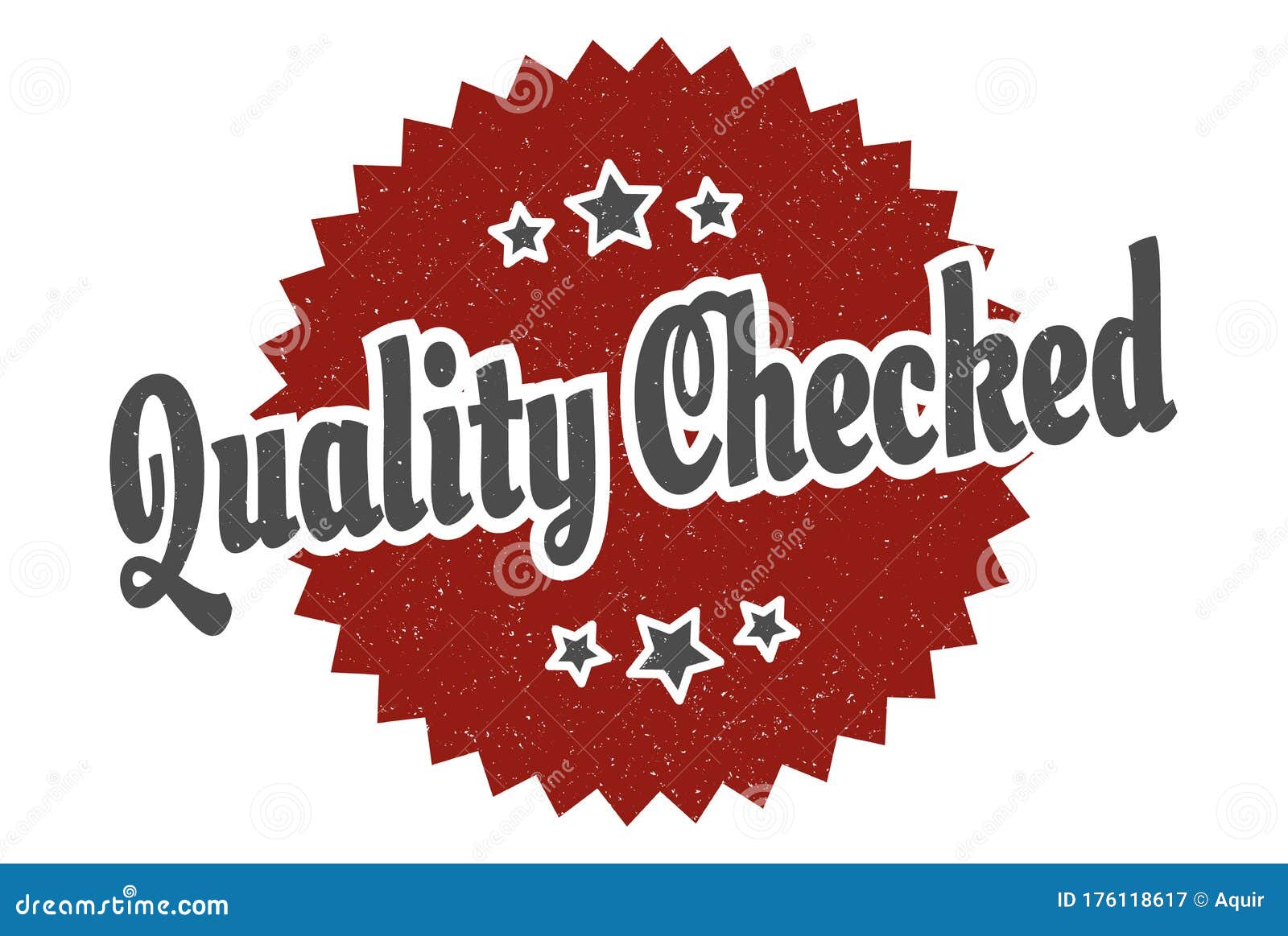 Quality Checked Sign. Quality Checked Vintage Retro Label Stock Vector ...