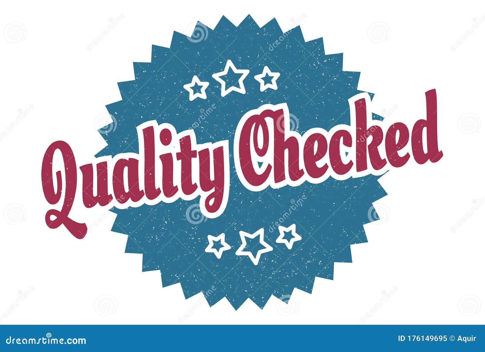 Quality Checked Sign. Quality Checked Vintage Retro Label Stock Vector ...