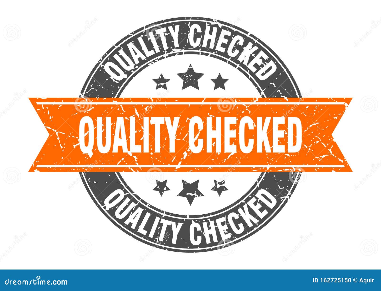 Quality checked stamp stock vector. Illustration of quality - 162725150