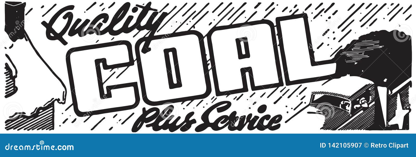 Quality Coal stock illustration. Illustration of delivery - 142105907