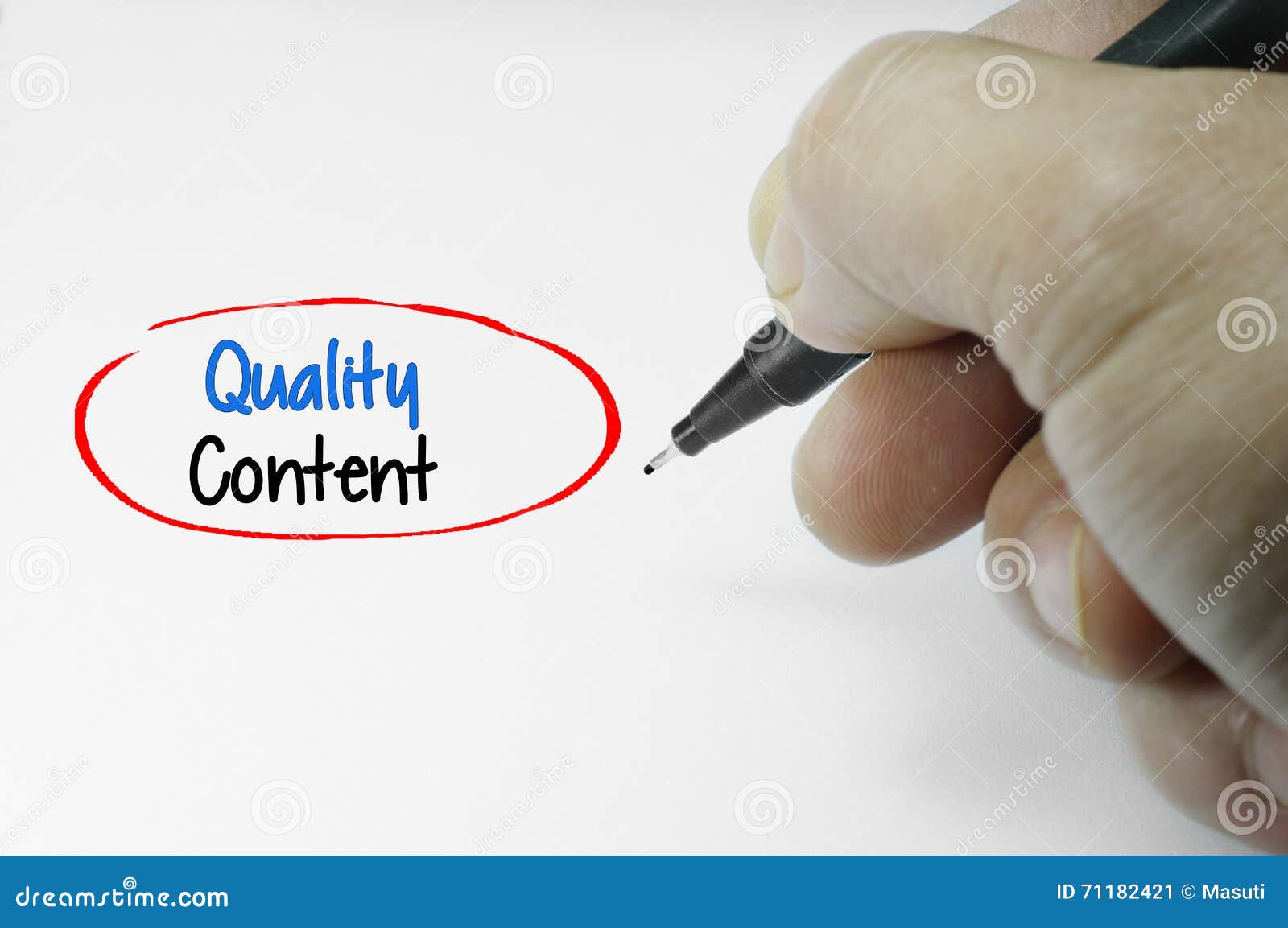 Quality Content Word stock image. Image of information - 71182421