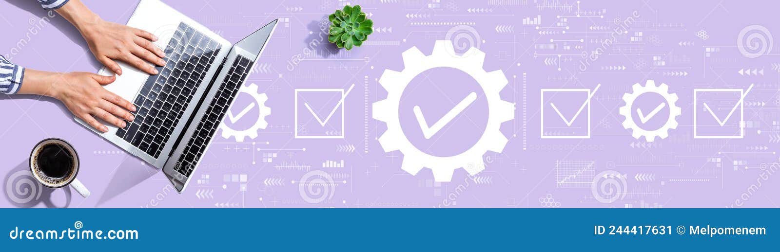 Quality Control Approval with Person Using a Laptop Editorial Photo ...