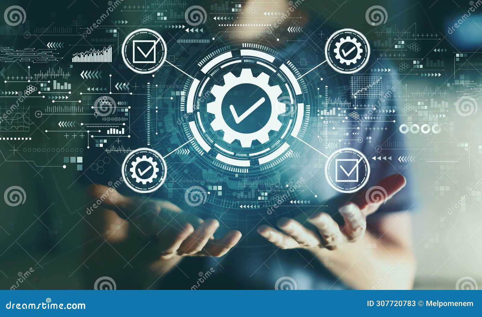 Quality Control Approval with Young Man Stock Image - Image of approve ...