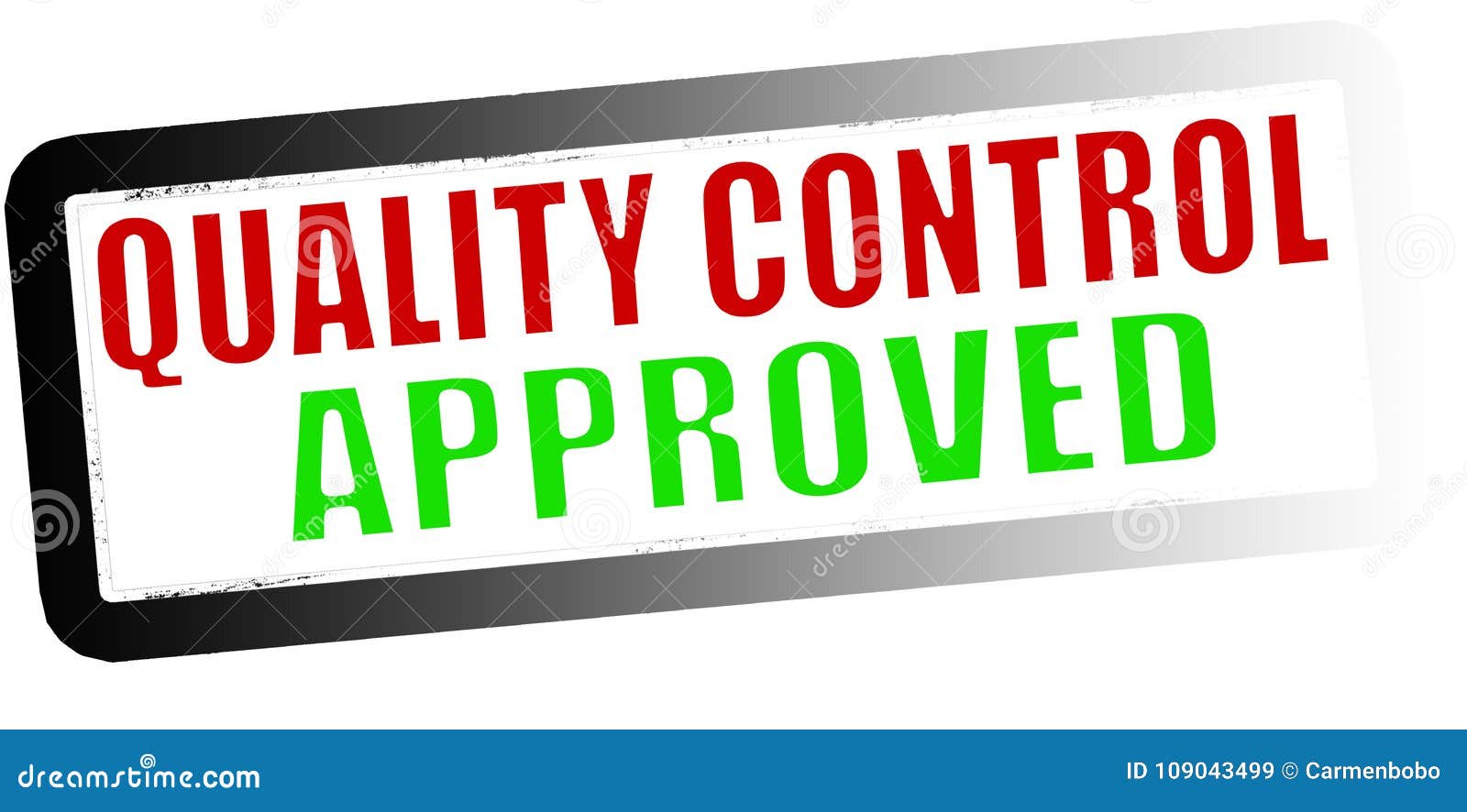 Quality control approved stock illustration. Illustration of approved ...