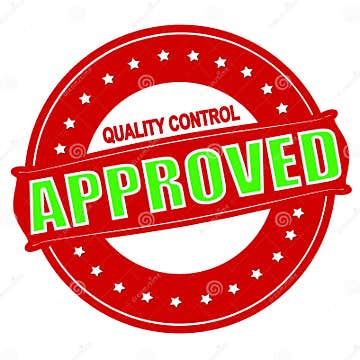 Quality control approved stock illustration. Illustration of control ...