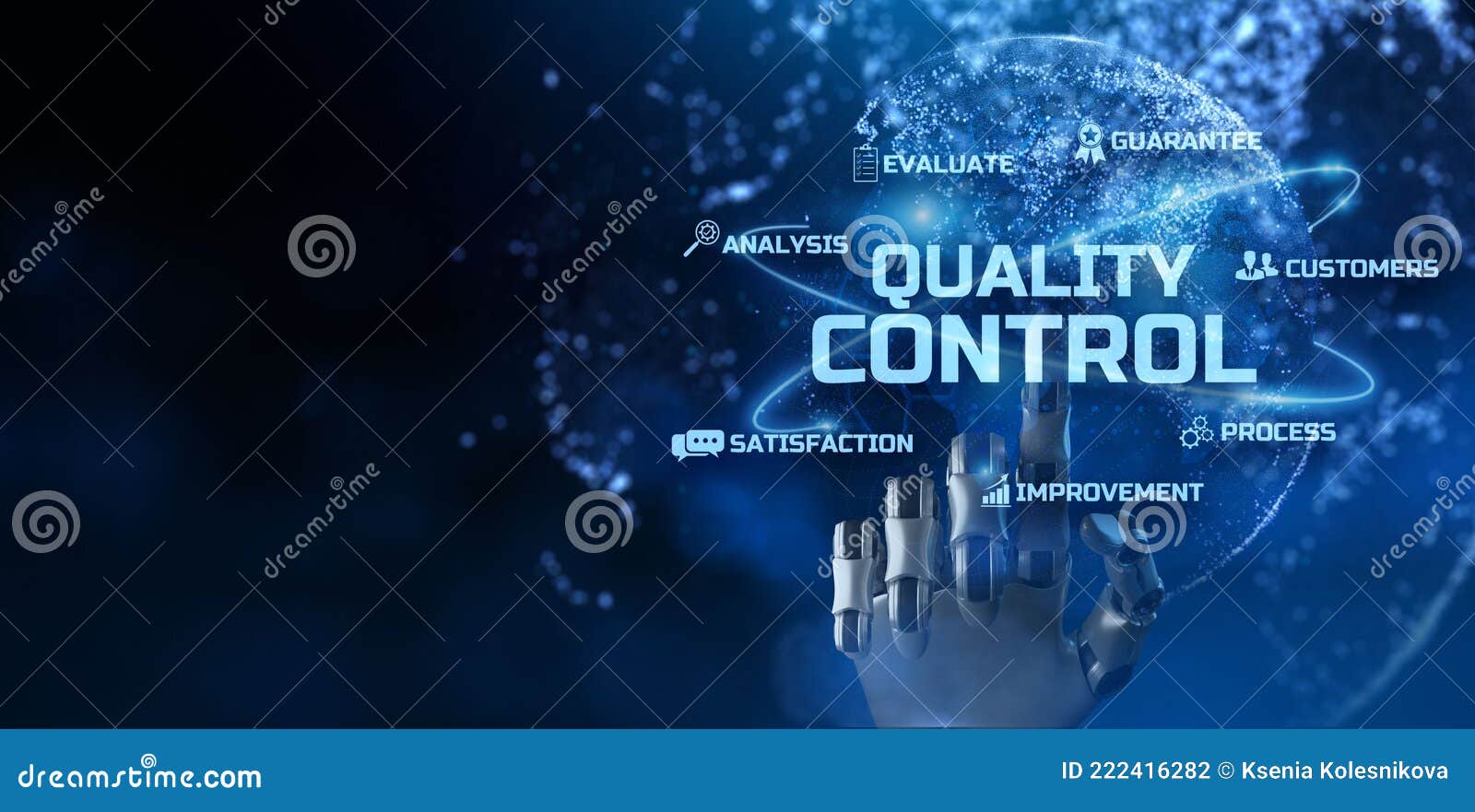 Quality Control Assurance Standardisation Standards Iso. Robotic Arm 3d ...