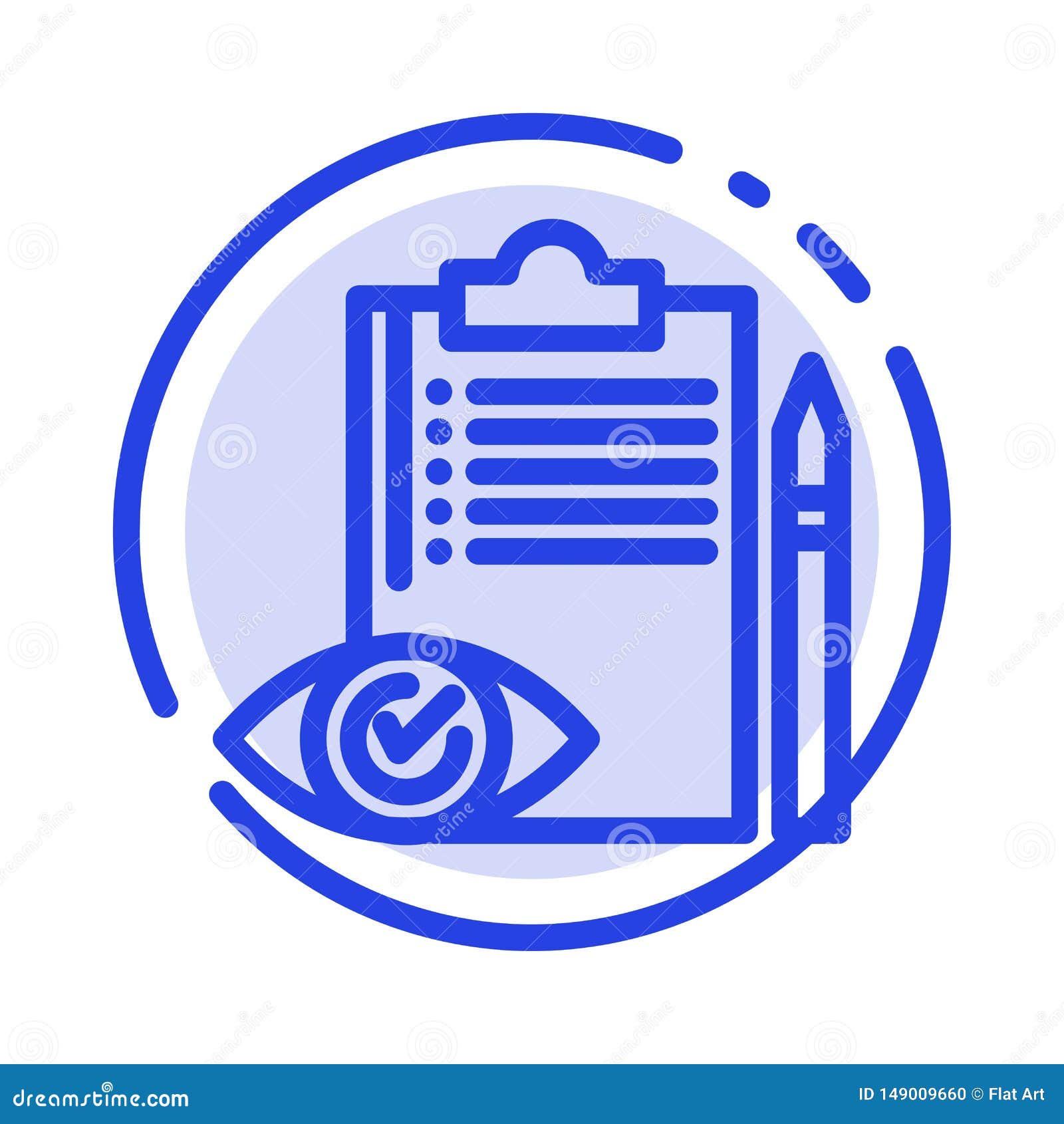 Quality Control, Backlog, Checklist, Control, Plan Blue Dotted Line ...