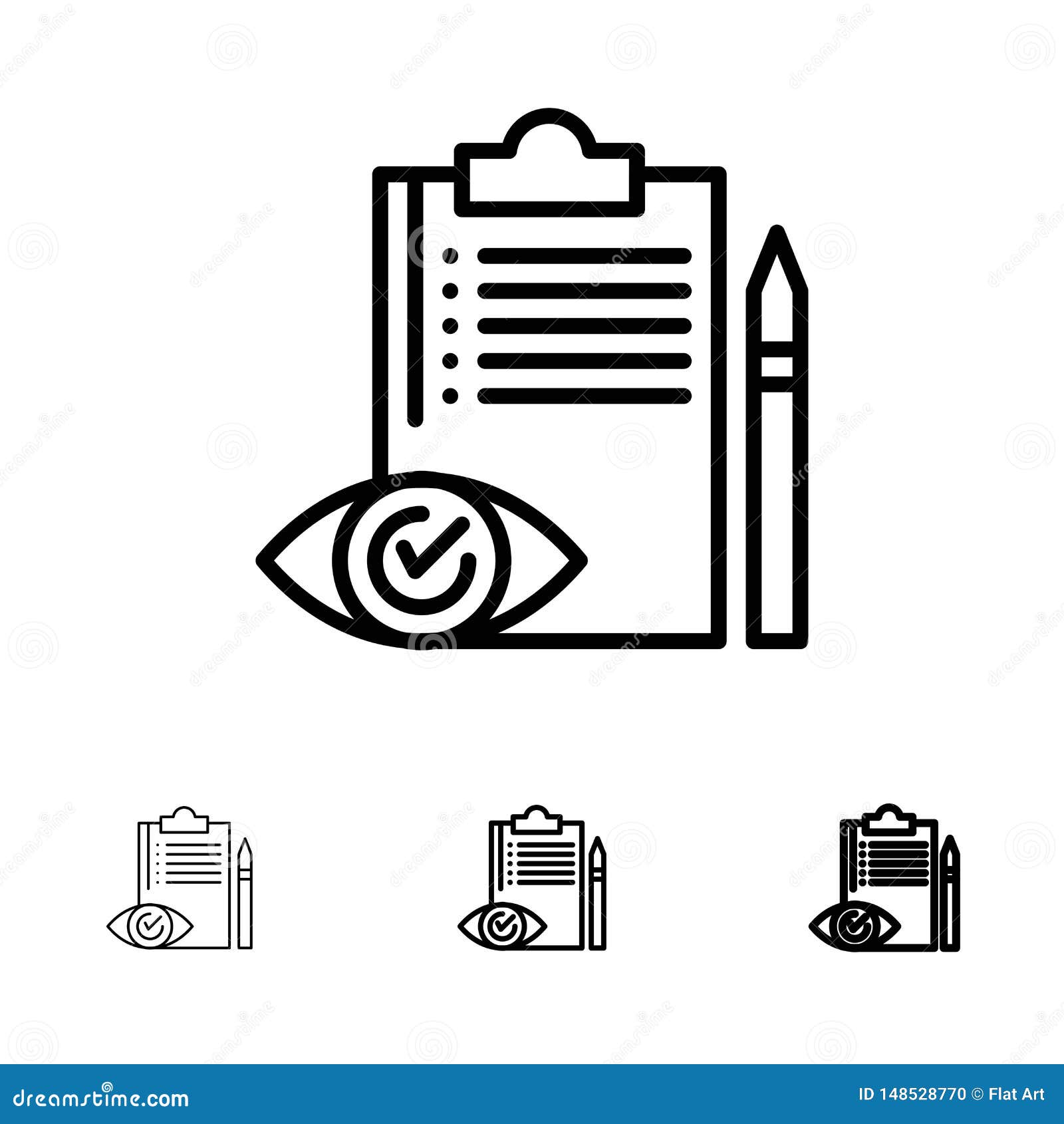 Quality Control, Backlog, Checklist, Control, Plan Bold And Thin Black ...