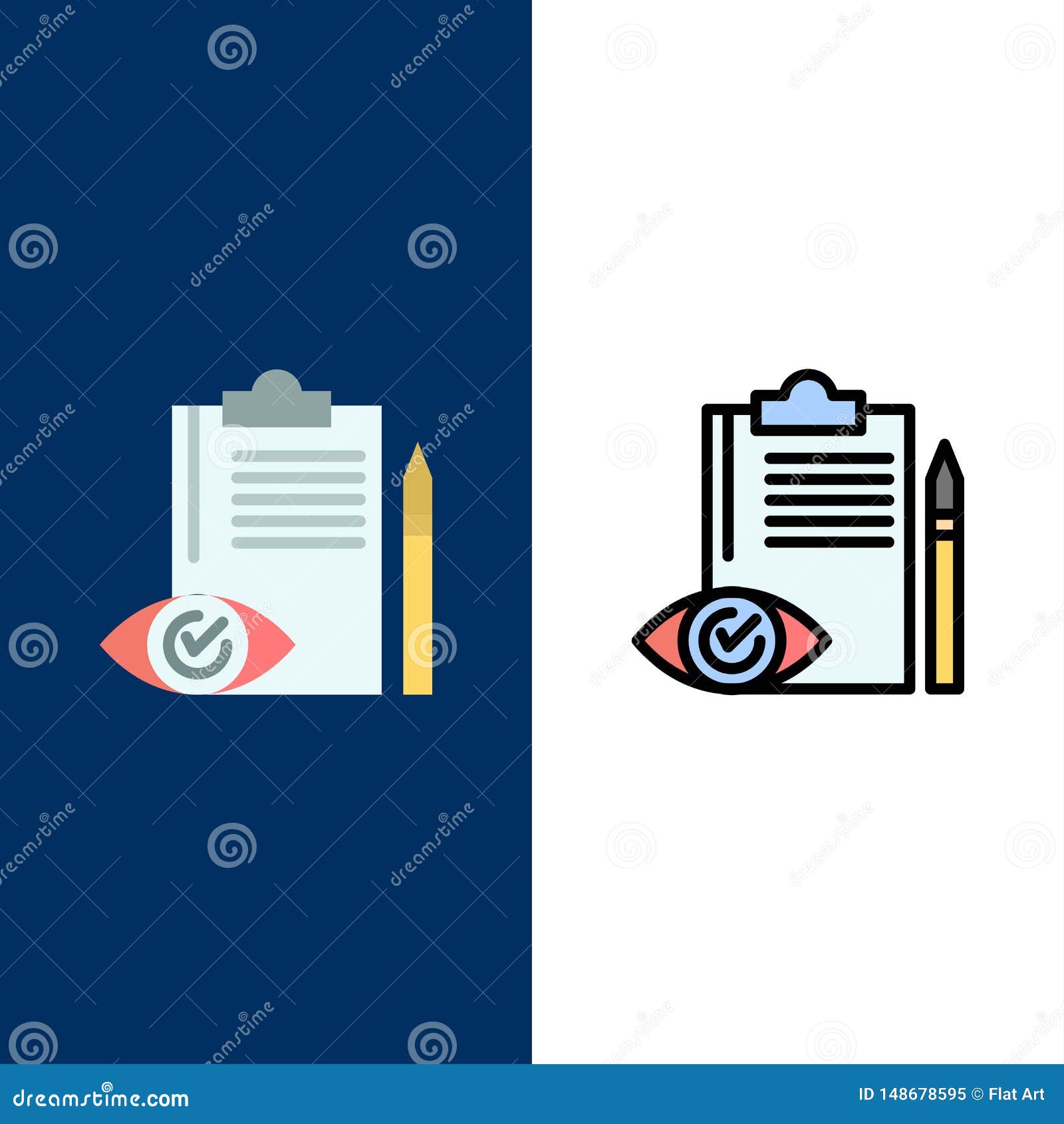 Quality Control, Backlog, Checklist, Control, Plan Icons. Flat and Line ...